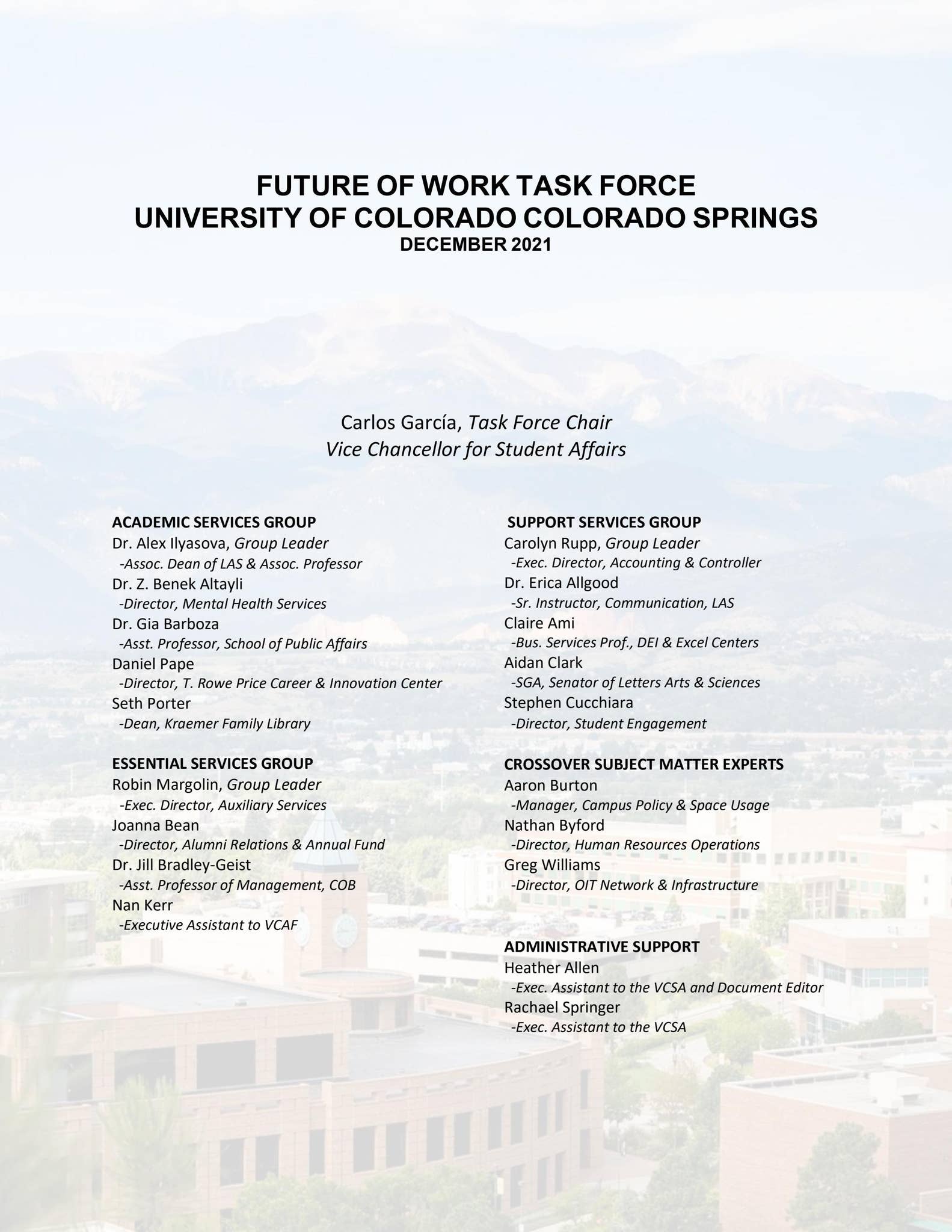 UCCS Future of Work Task Force by UCCS - Issuu