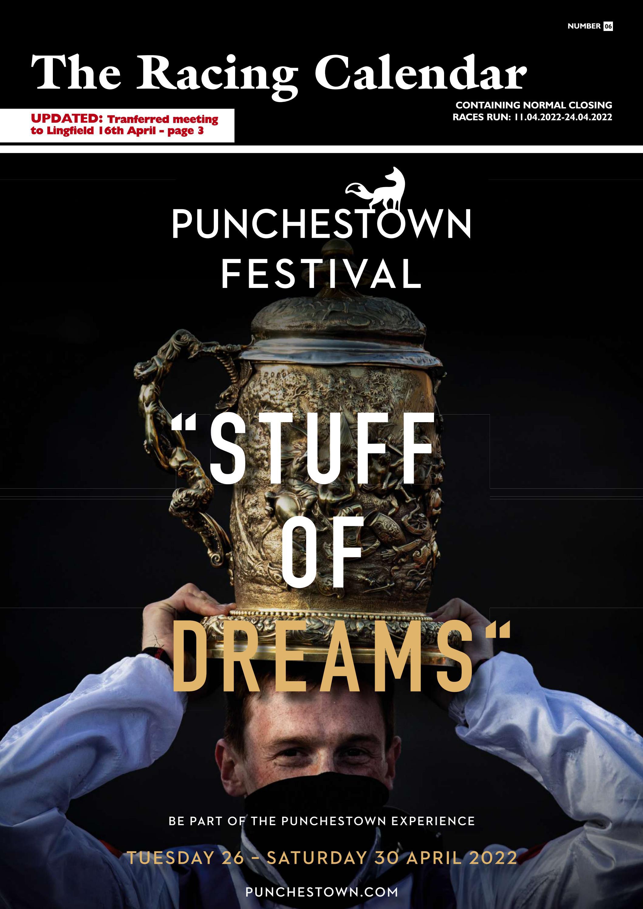 Racing Calendar - 11th-24th April - Number 6 by Weatherbys - Issuu
