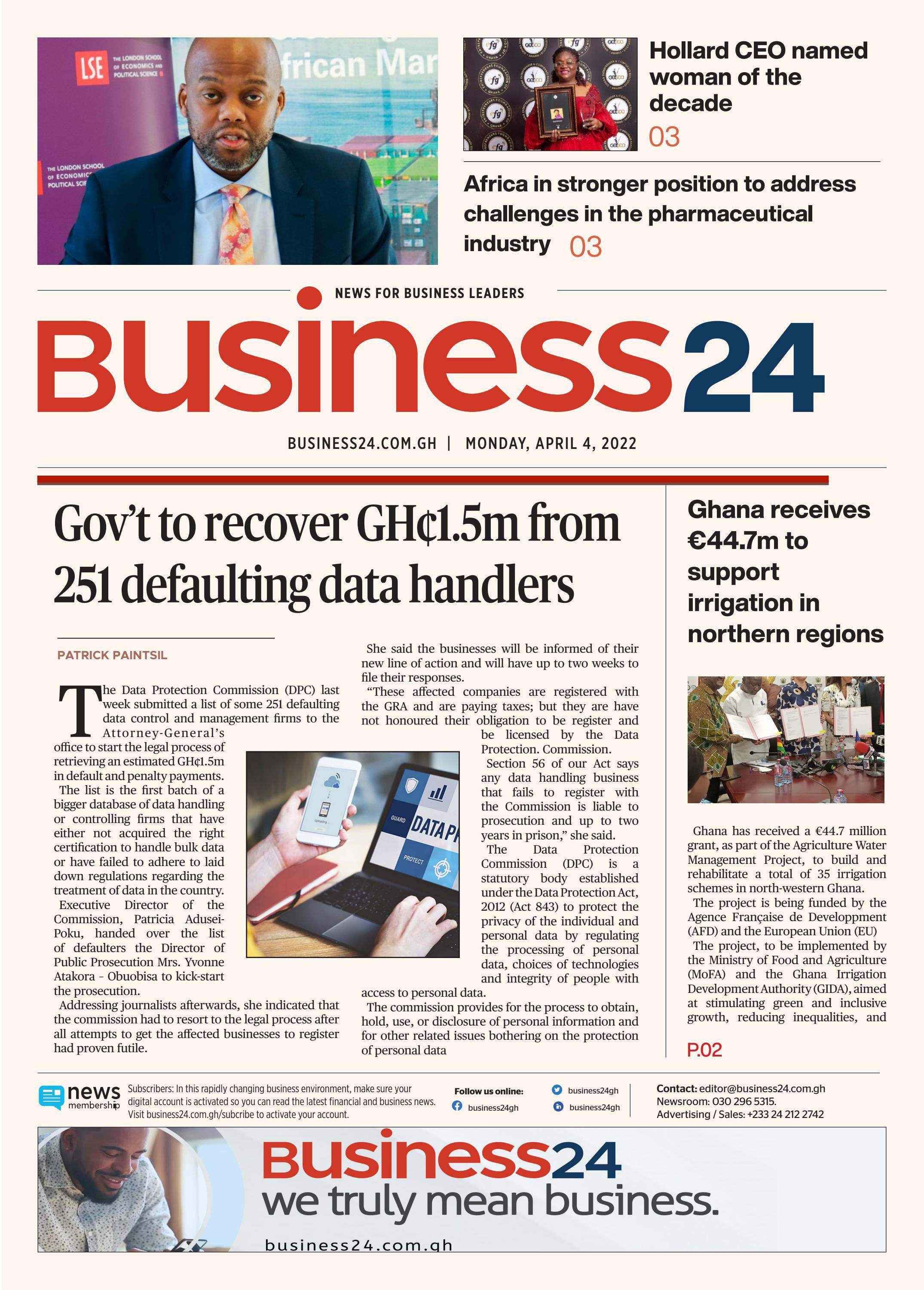 Business24 Newspaper 4 April 2022 by Business24 Online - Issuu