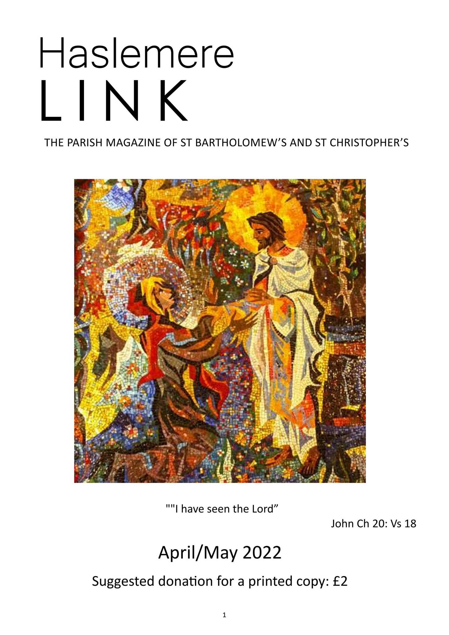 Haslemere Parish Link Magazine - April / May 2022 by haslemereparish ...