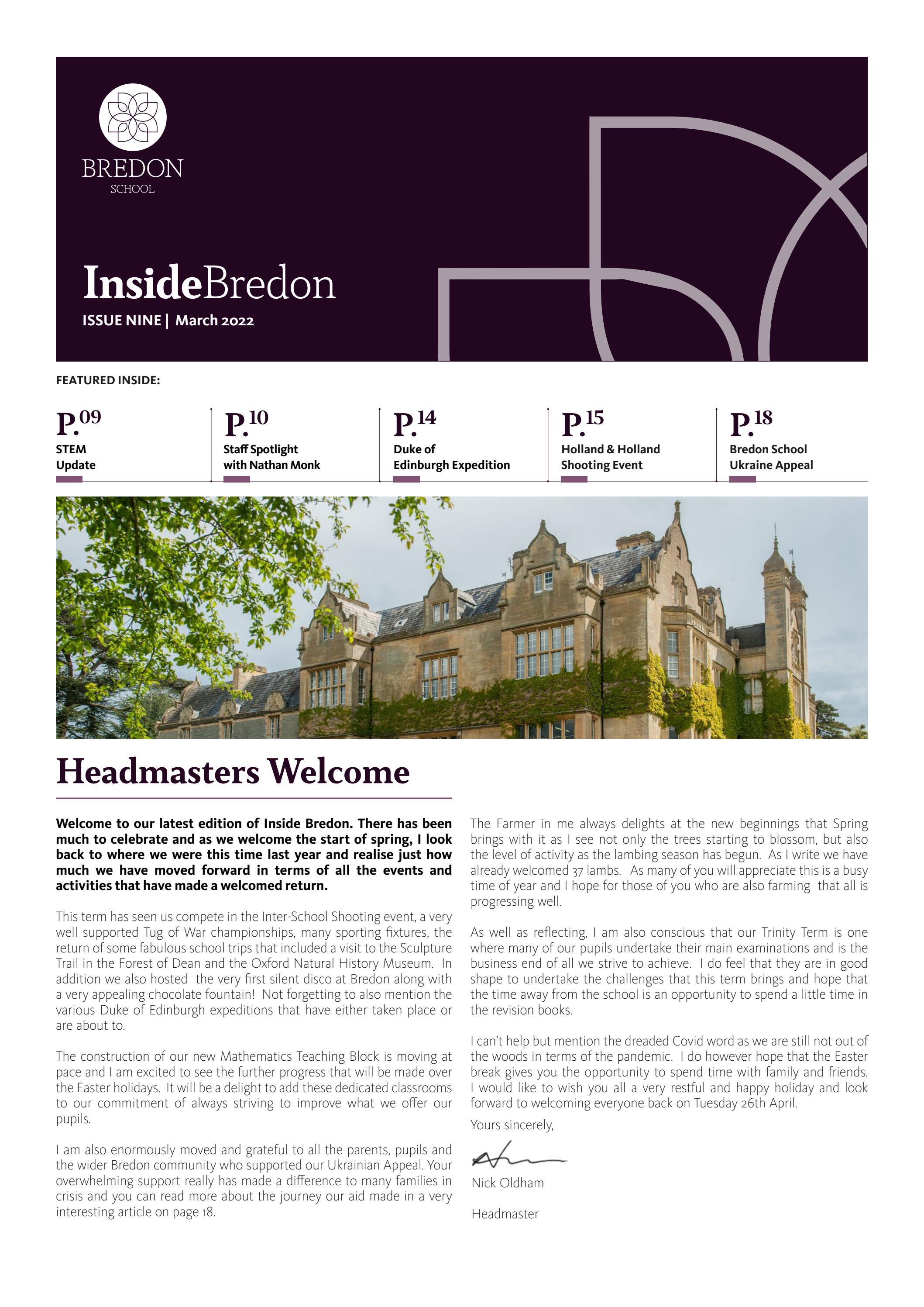 Inside Bredon - Issue 9 by bredon-school - Issuu