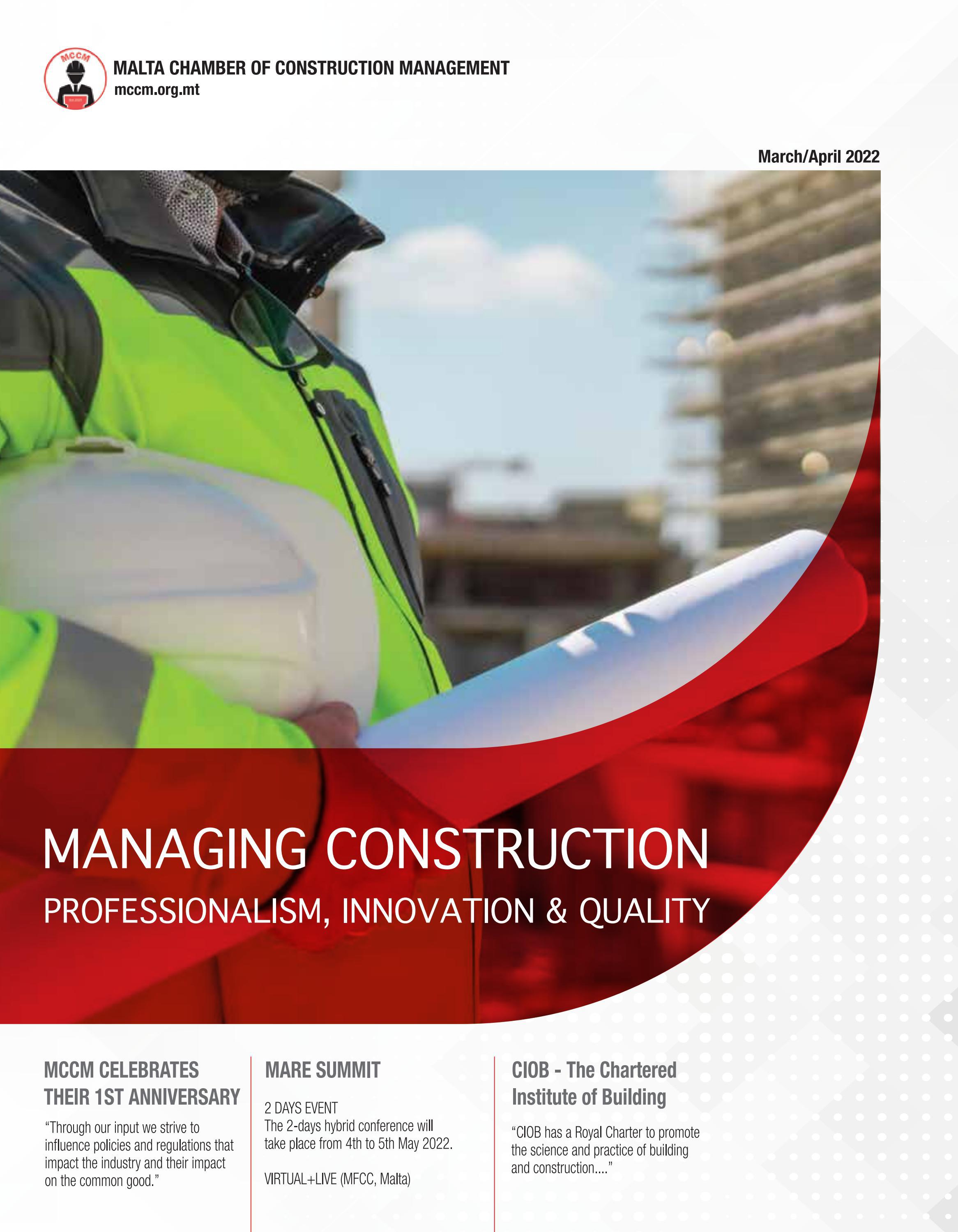Managing Construction First Edition March/April 2022 by ...