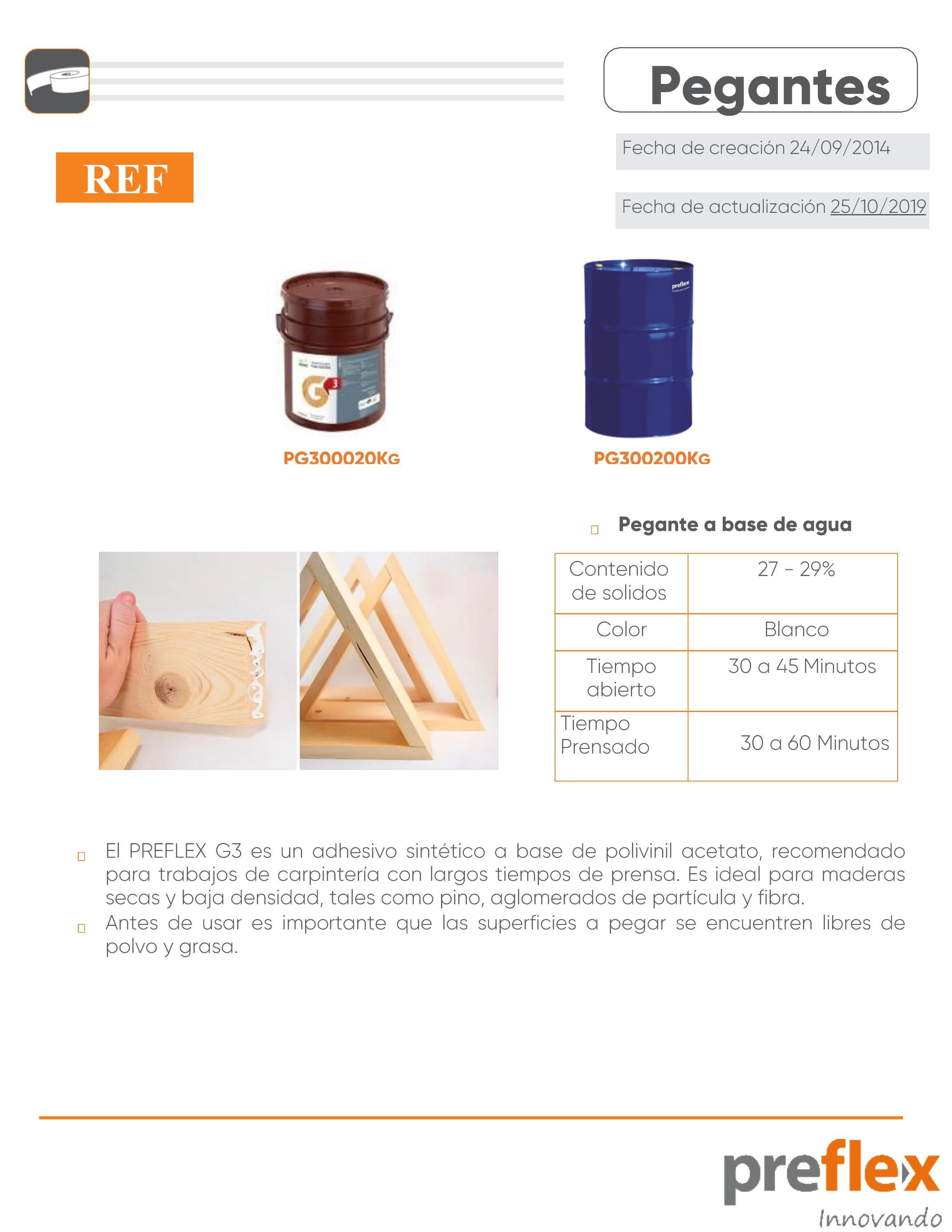 Ficha técnica PREFLEX G3 by Madecentro Colombia - Issuu