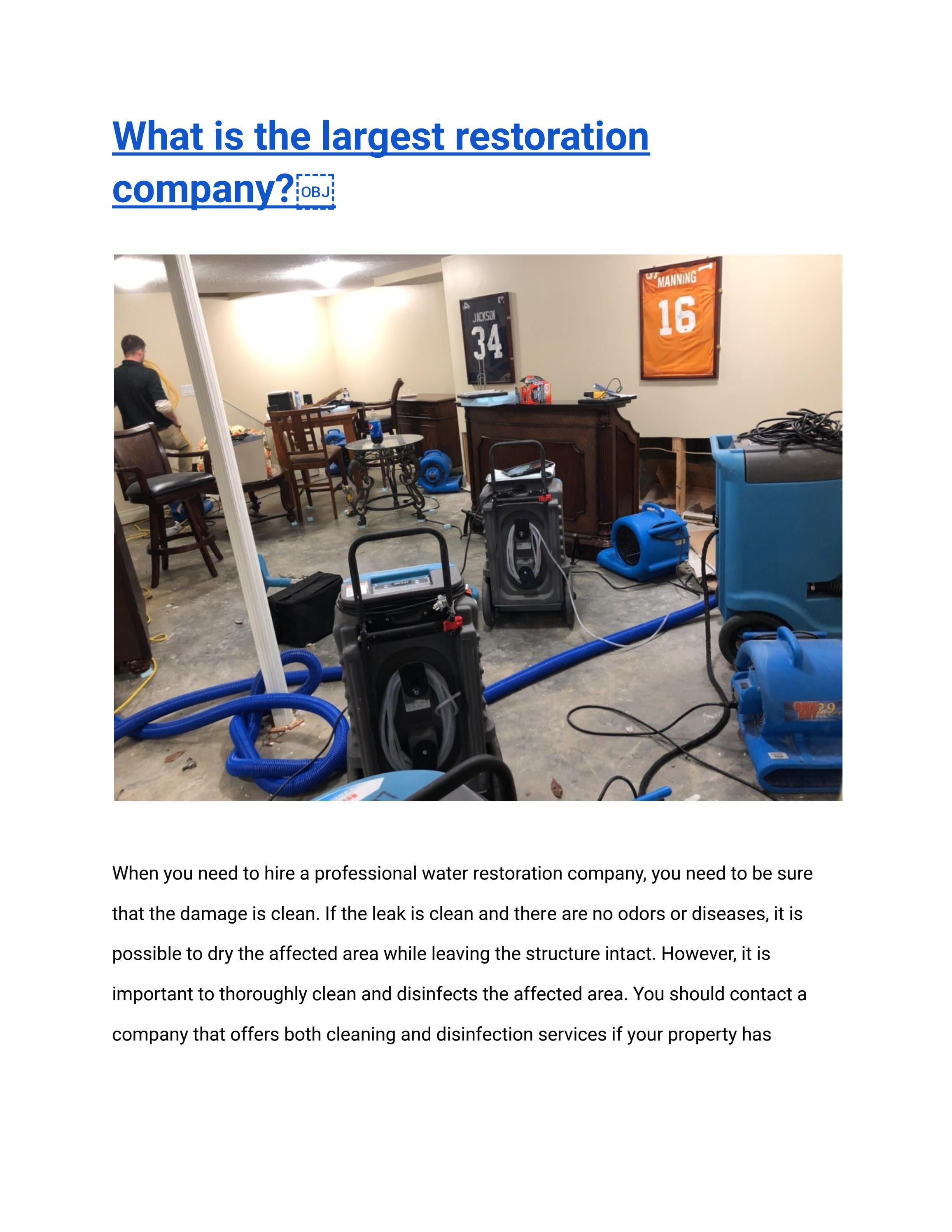 What is the largest restoration company? by Fix Hold & Flip - Issuu