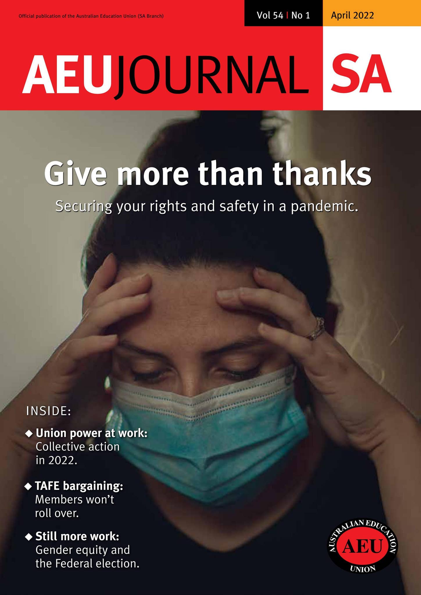 AEU Journal April 2022 by Australian Education Union (SA Branch) - Issuu