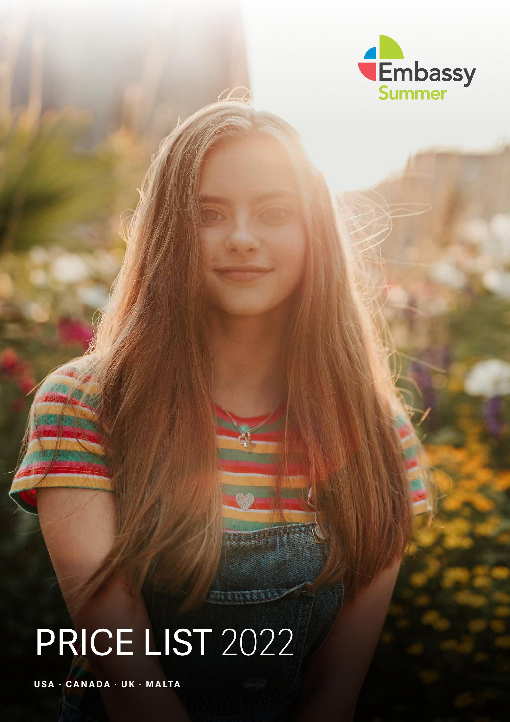 Embassy Summer Price List 2022 by EC English - Issuu