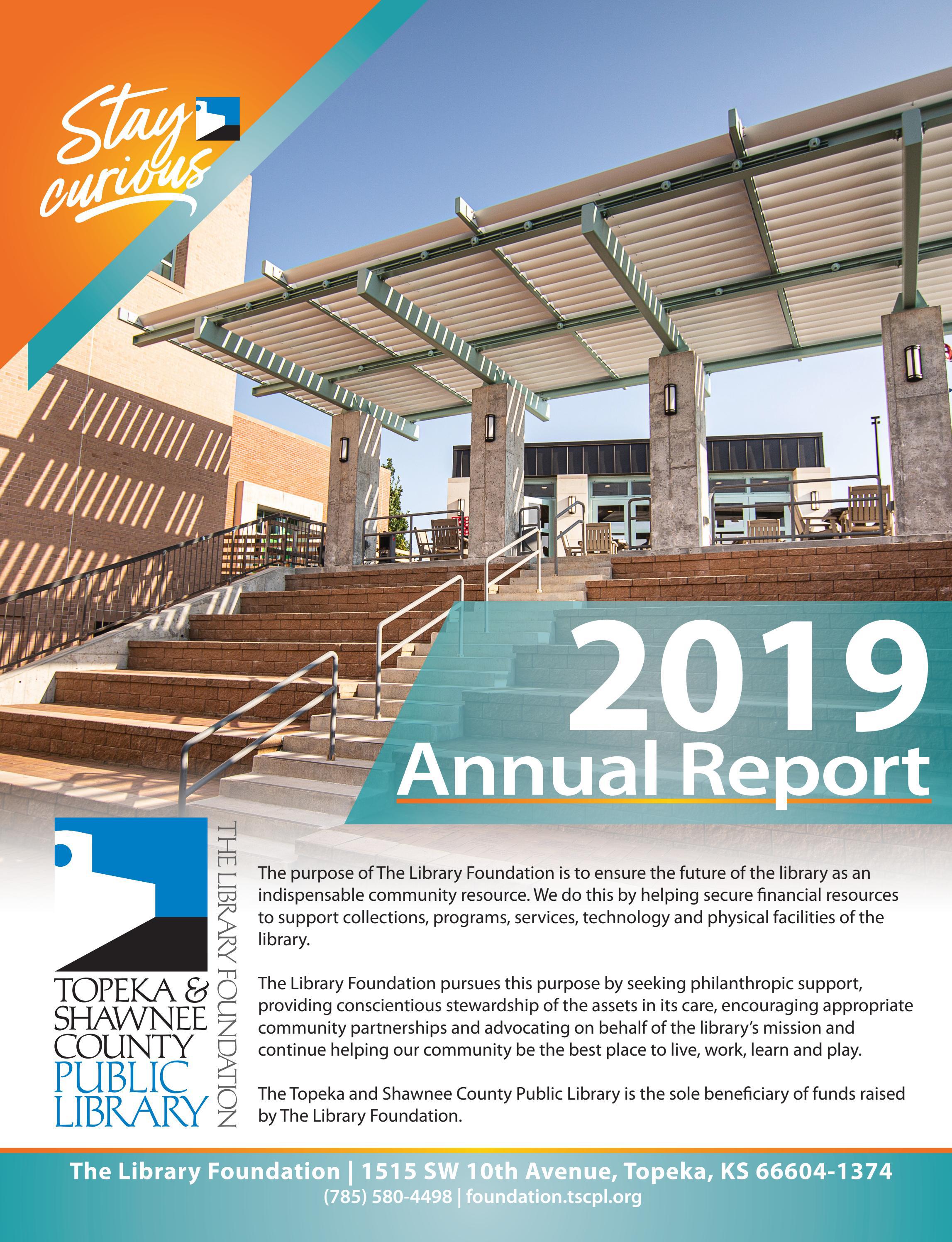 2019 - The Library Foundation Annual Report by Topeka and Shawnee ...
