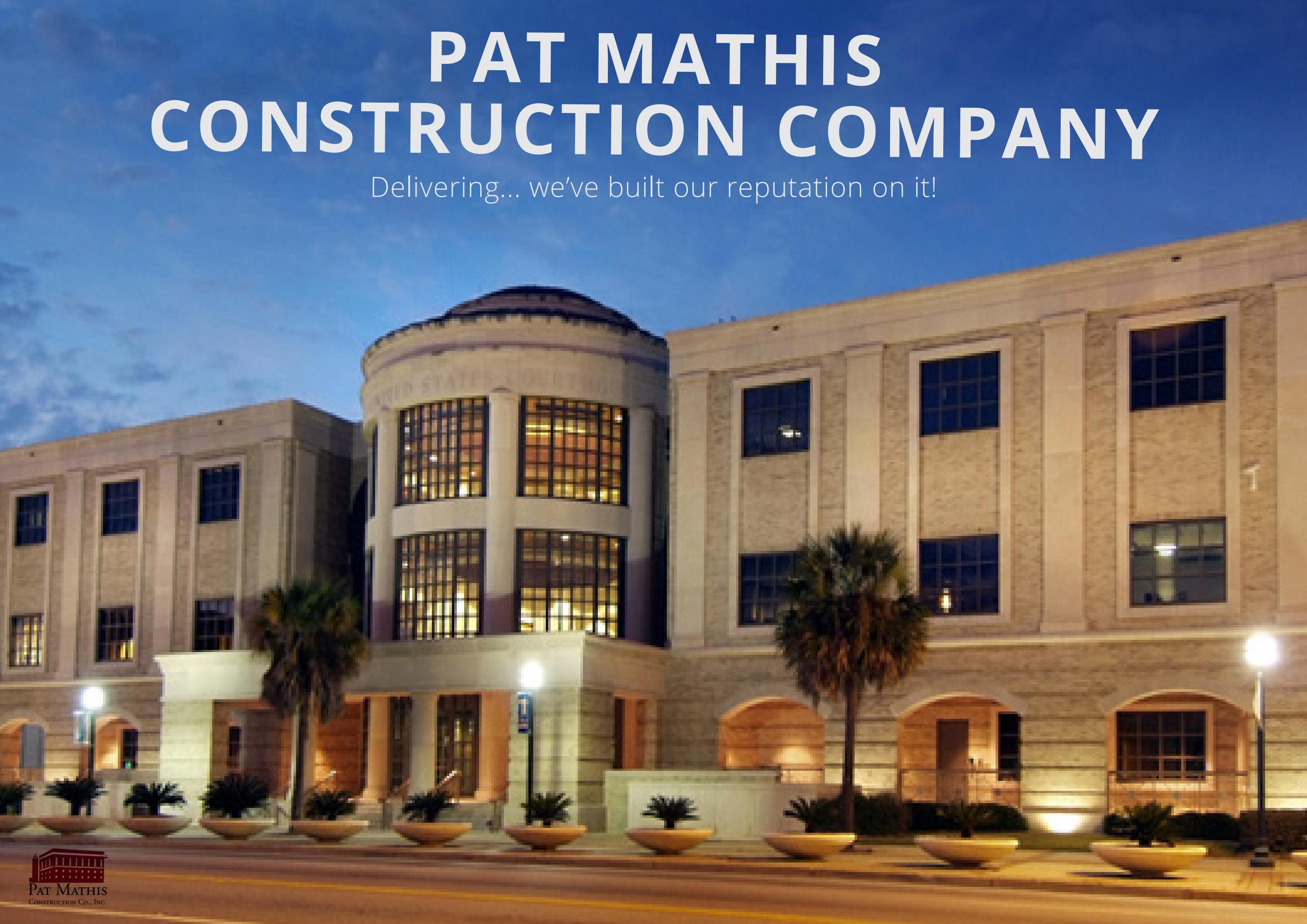 Pat Mathis Construction Company Brochure 2022 by dorismccray - Issuu
