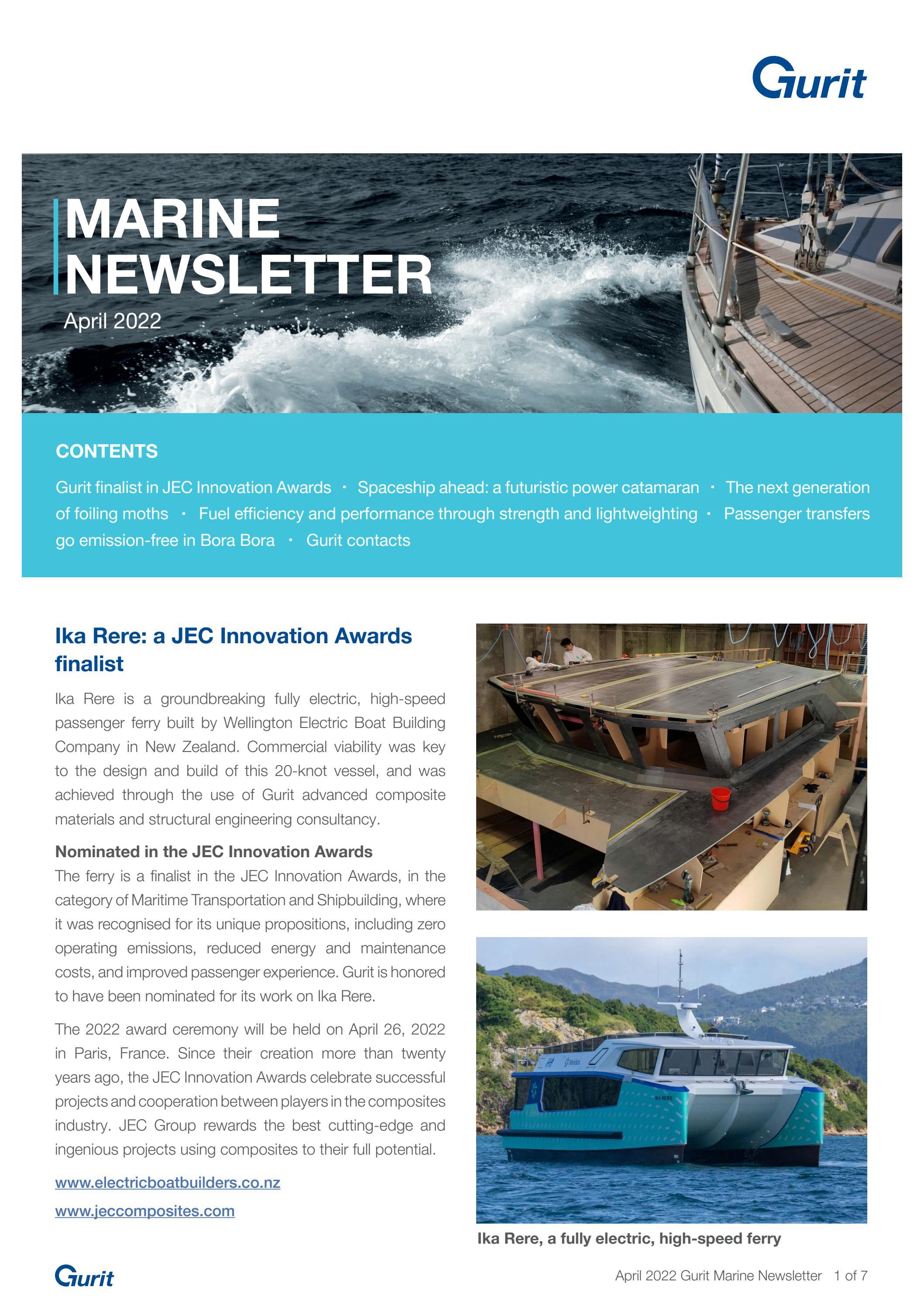 Marine Newsletter April 2022 by Gurit - Issuu