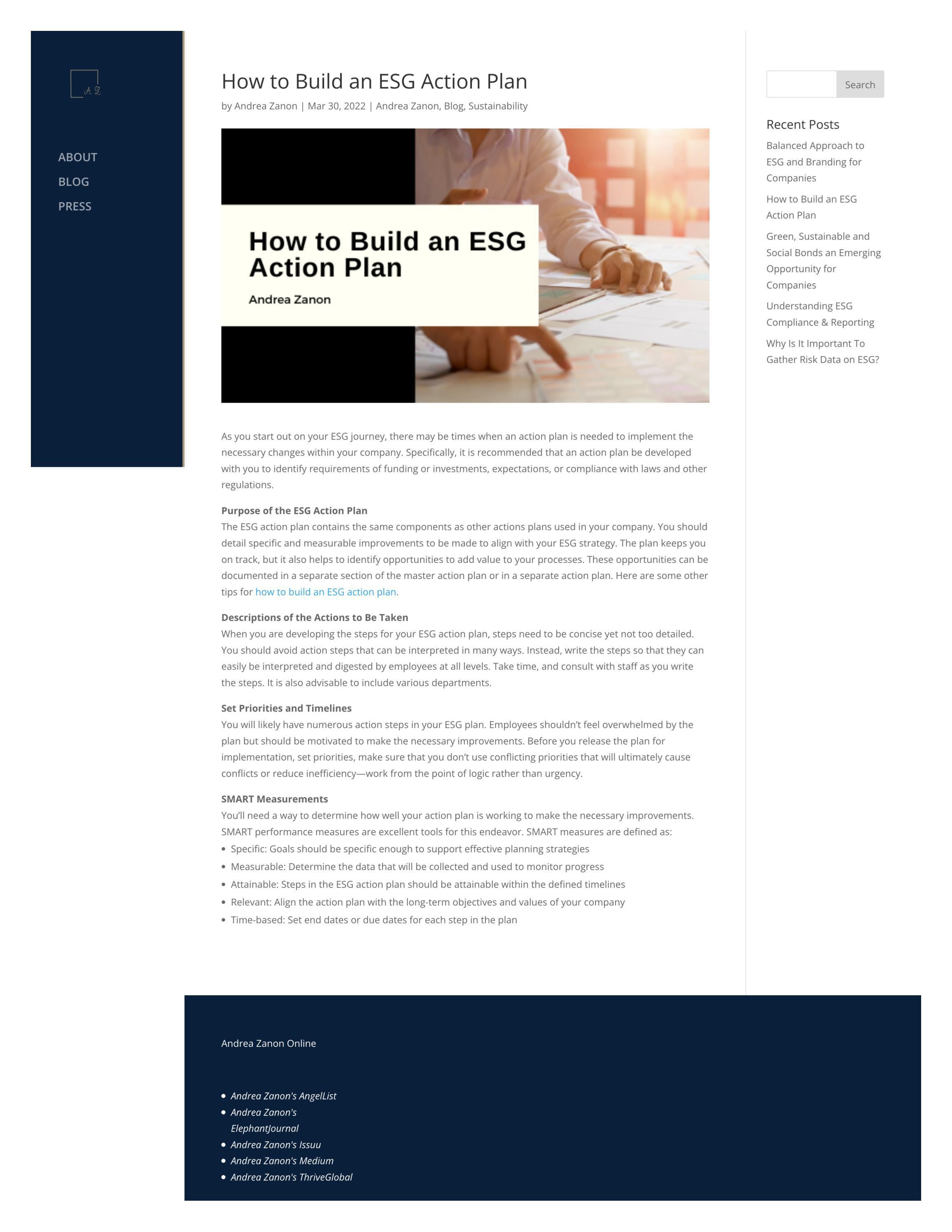 How to Build an ESG Action Plan by Andrea Zanon - Issuu