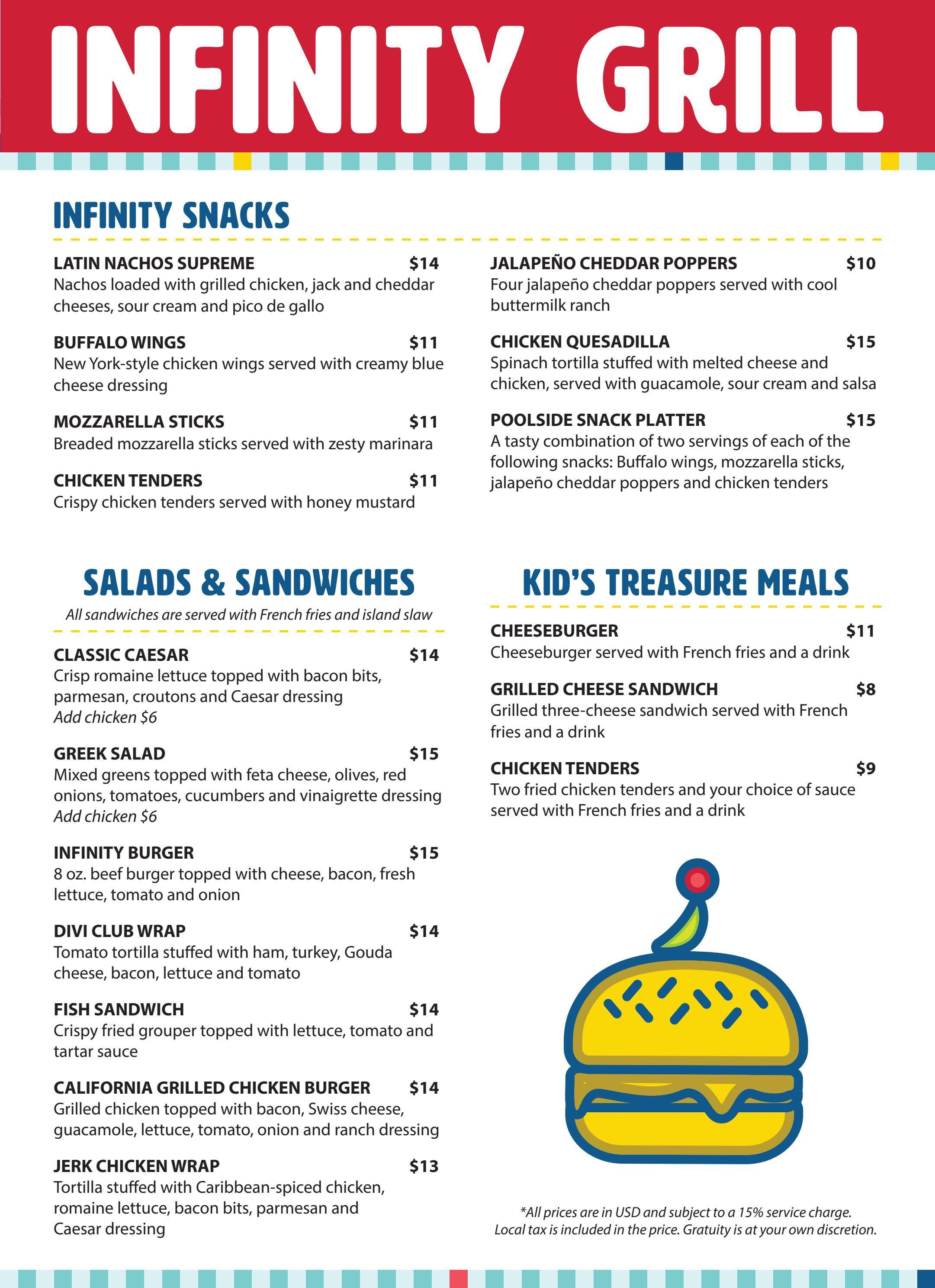 Infinity Grill Food Menu by Divi Resorts - Issuu