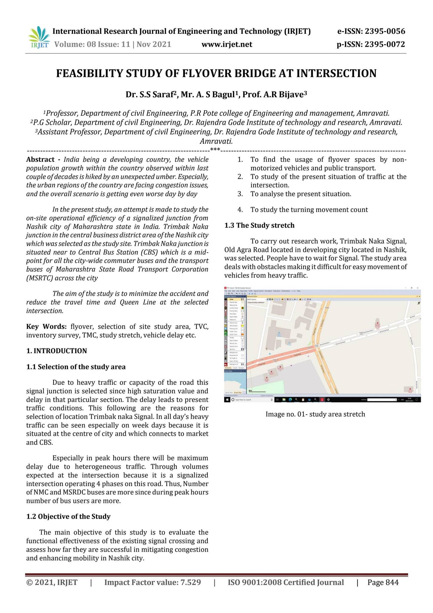 FEASIBILITY STUDY OF FLYOVER BRIDGE AT INTERSECTION by IRJET Journal - Issuu