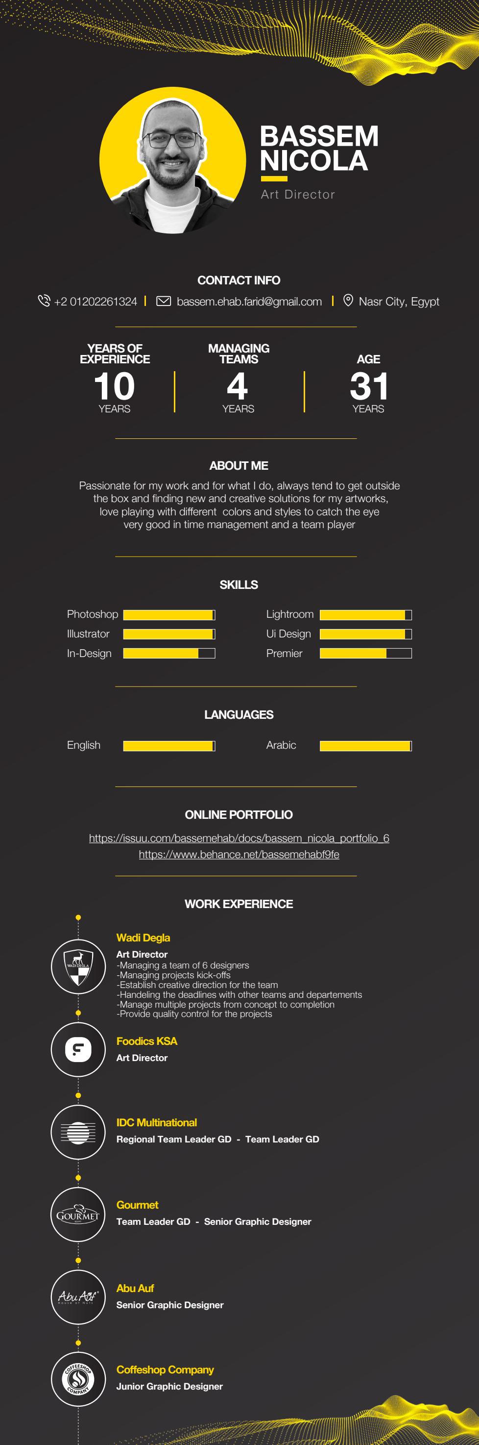 Bassem Nicola CV by Bassem Nicola - Issuu