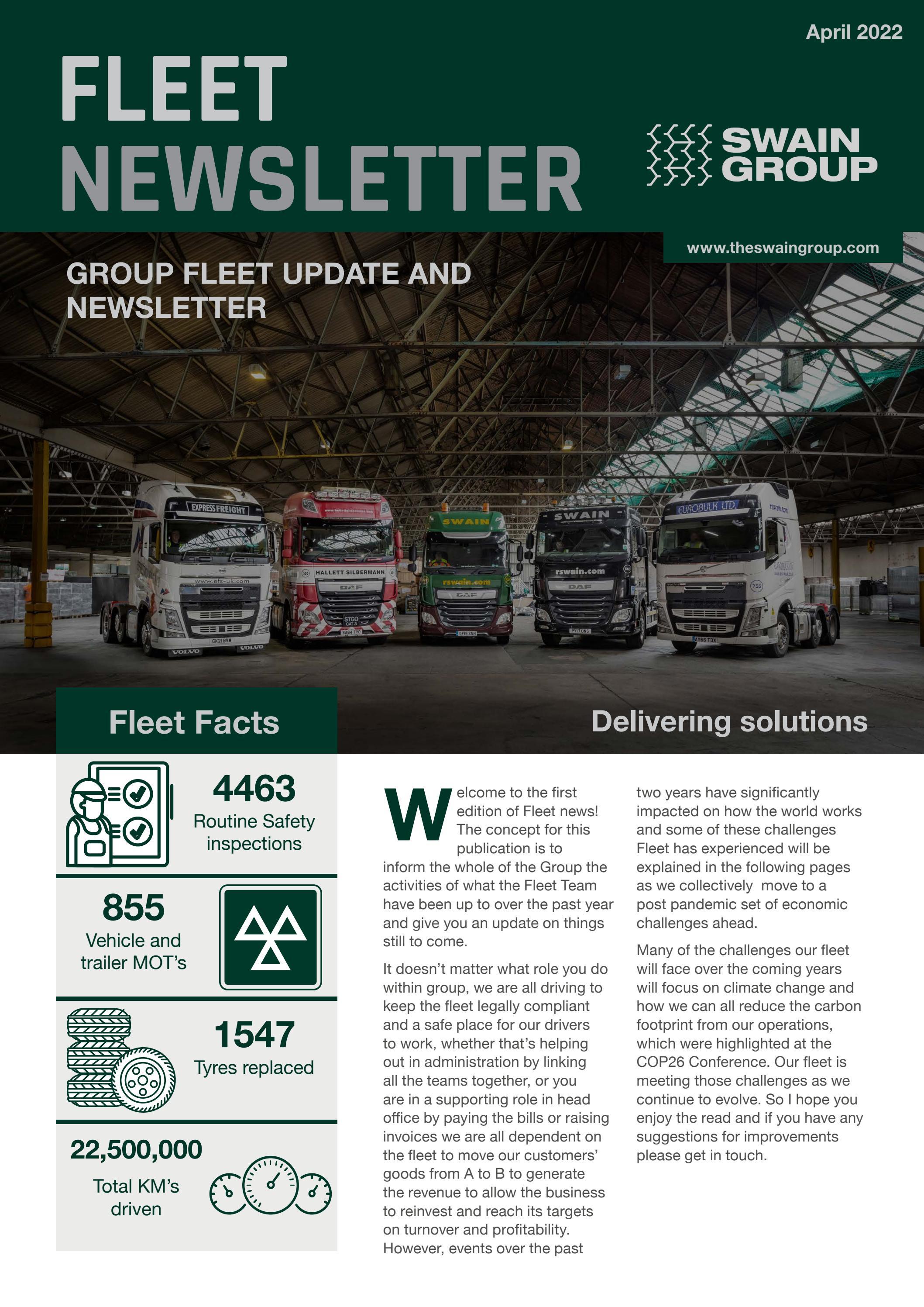 Fleet Newsletter by Swain Group - Issuu