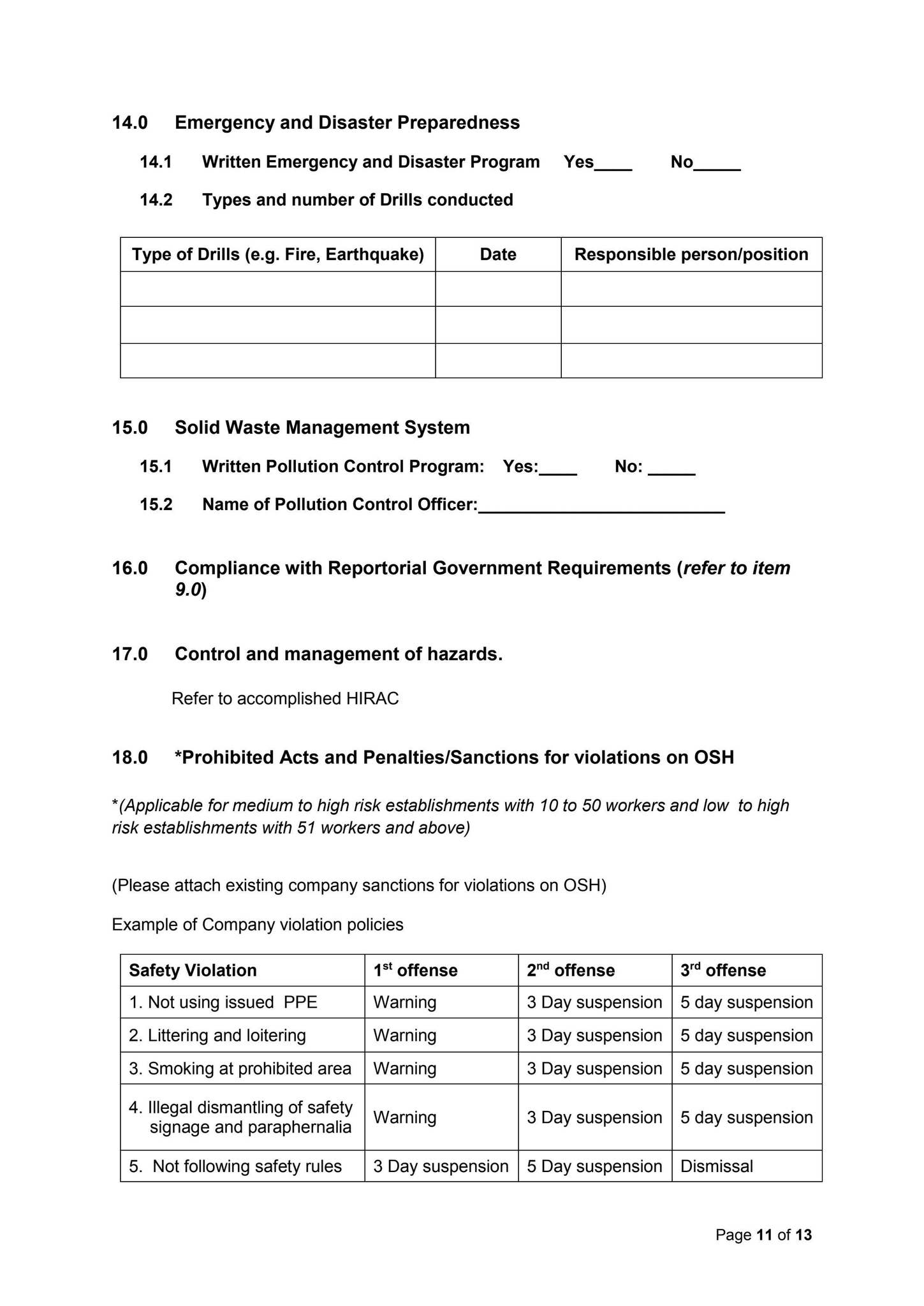 OSH Program Template by LearnPH - Issuu