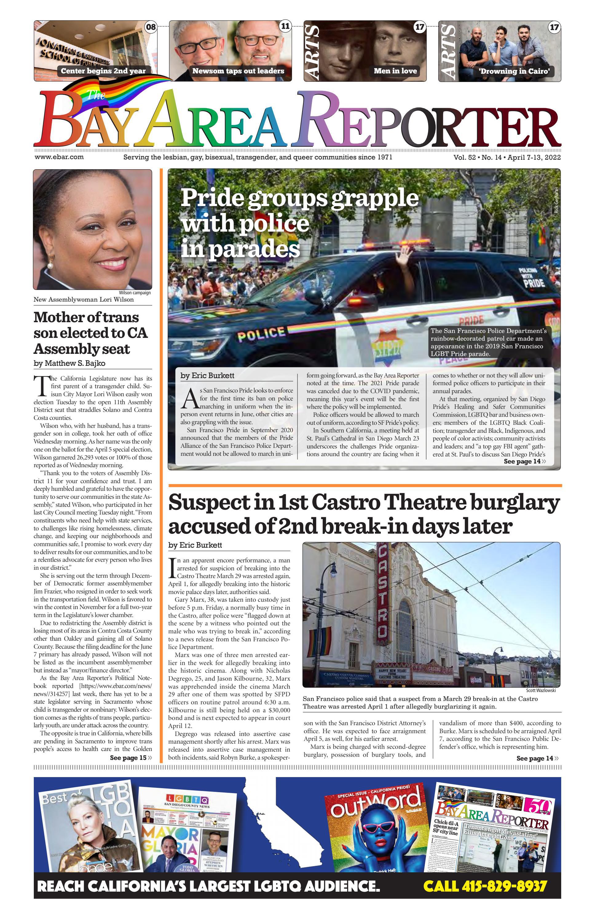 April 7th, 2022 Edition of the Bay Area Reporter, America's LGBTQ ...