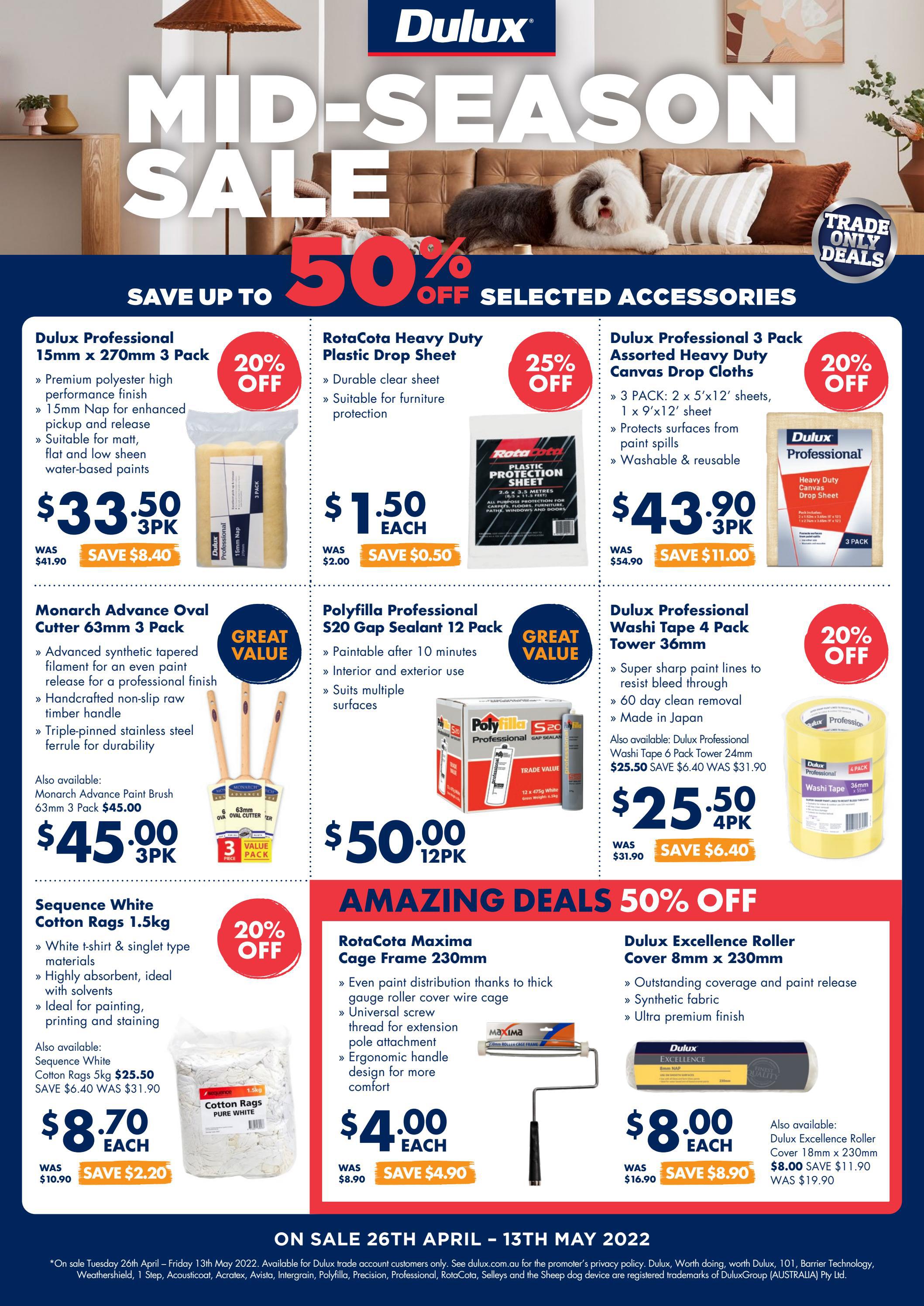 Dulux Mid-Season Sale - April/May 2022 by Dulux Australia - Issuu