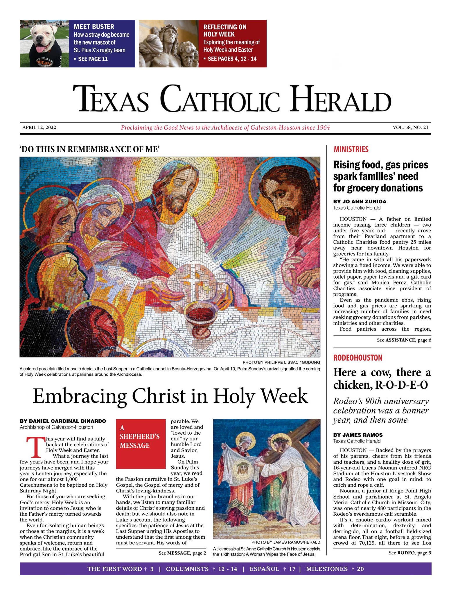 Texas Catholic Herald - April 12, 2022 by Texas Catholic Herald - Issuu