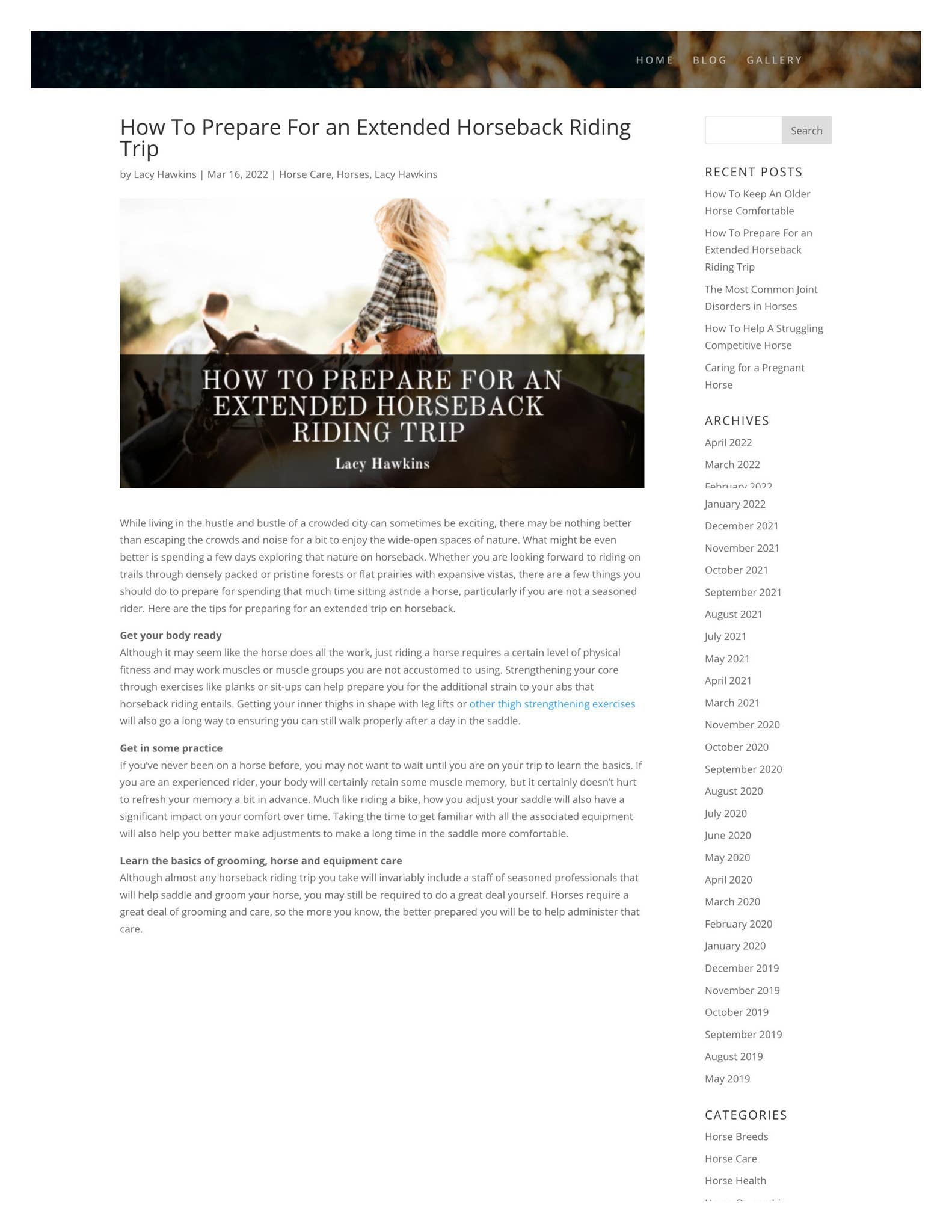 How To Prepare For an Extended Horseback Riding Trip by Lacy Hawkins ...