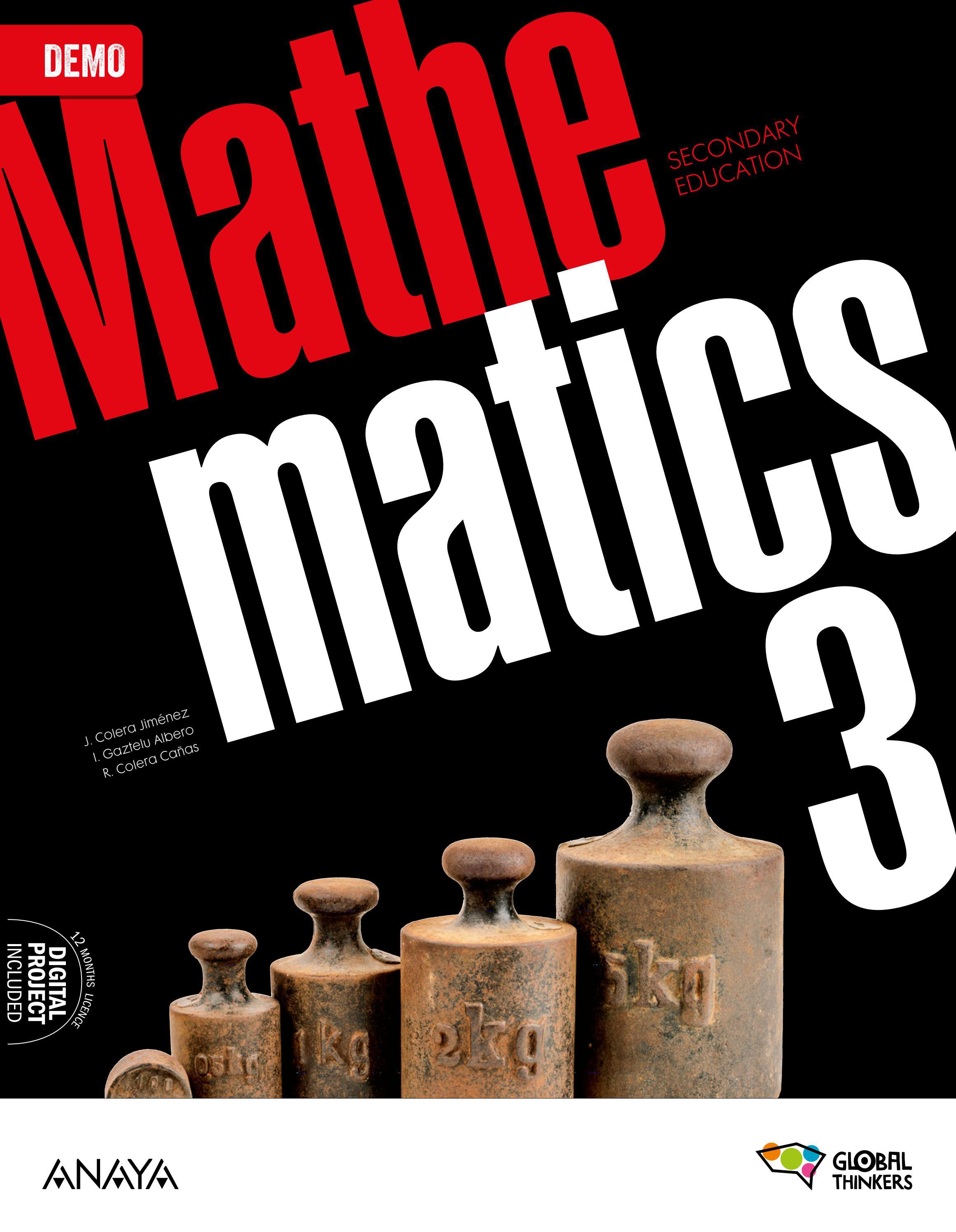 Global Thinkers 3: Mathematics 3. Secondary (demo) by Grupo Anaya, S.A ...
