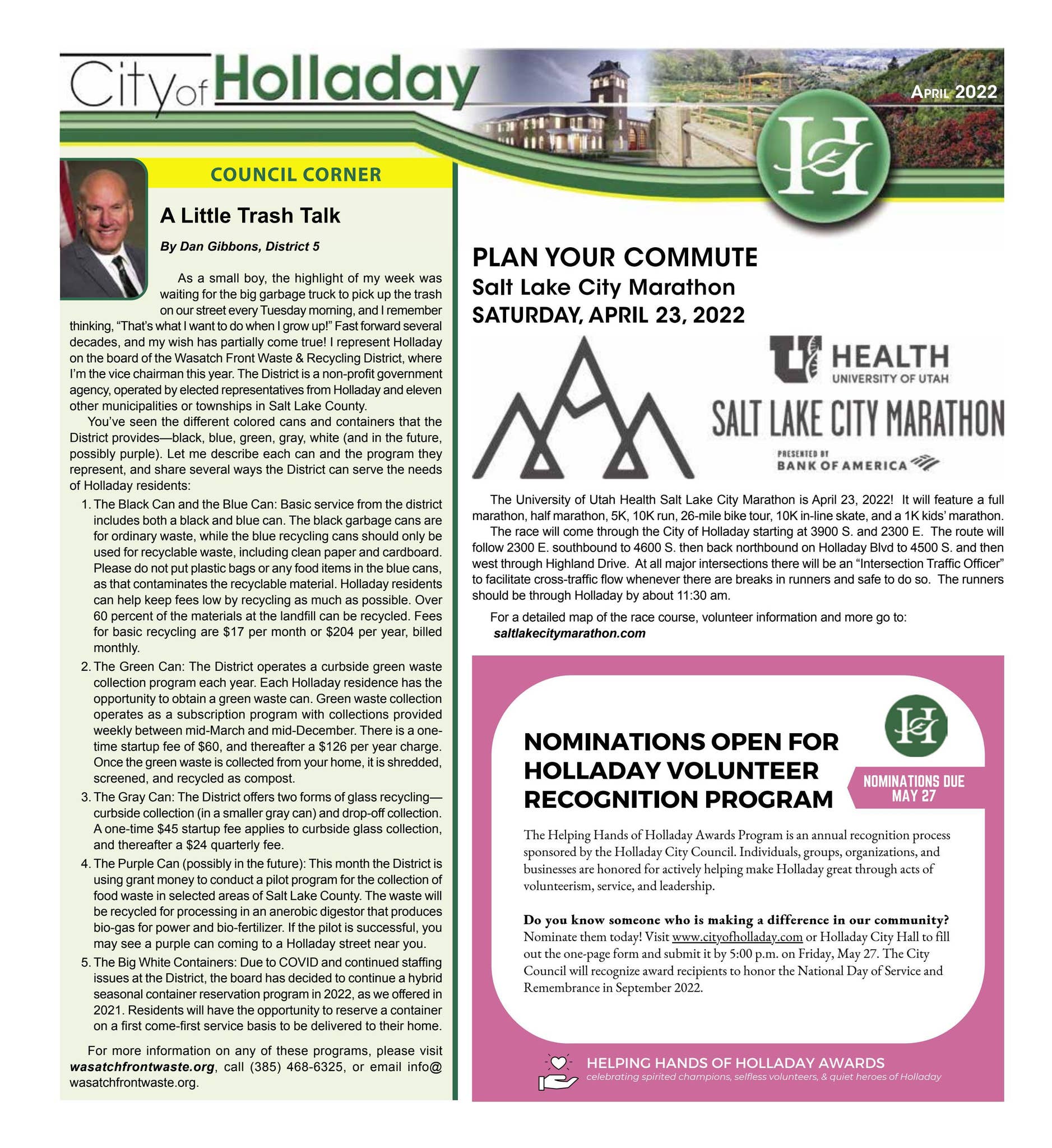 Holladay City Newsletter | April 2022 by The City Journals - Issuu