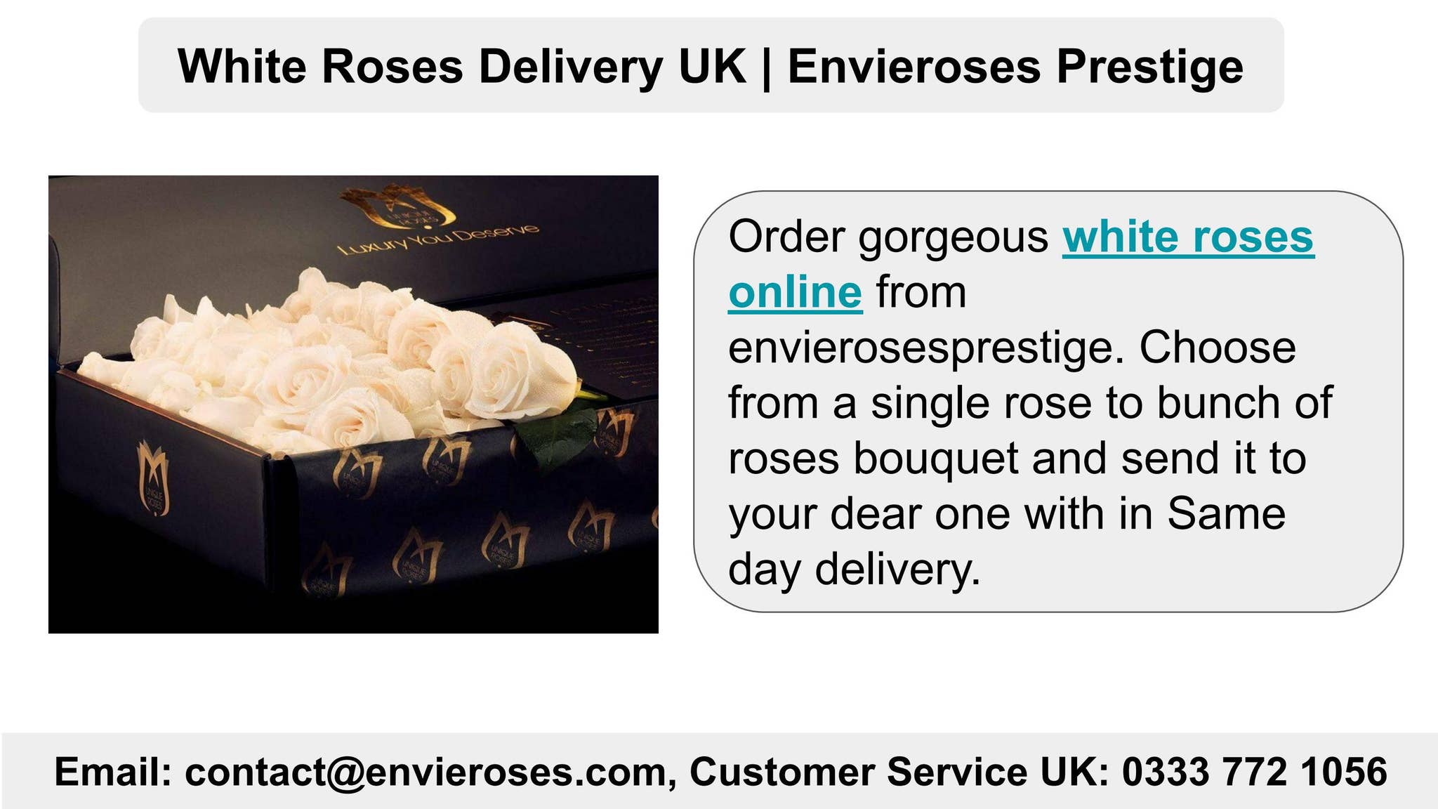 White Roses Delivery UK | Envierosesprestige by Envie Roses Prestige ...