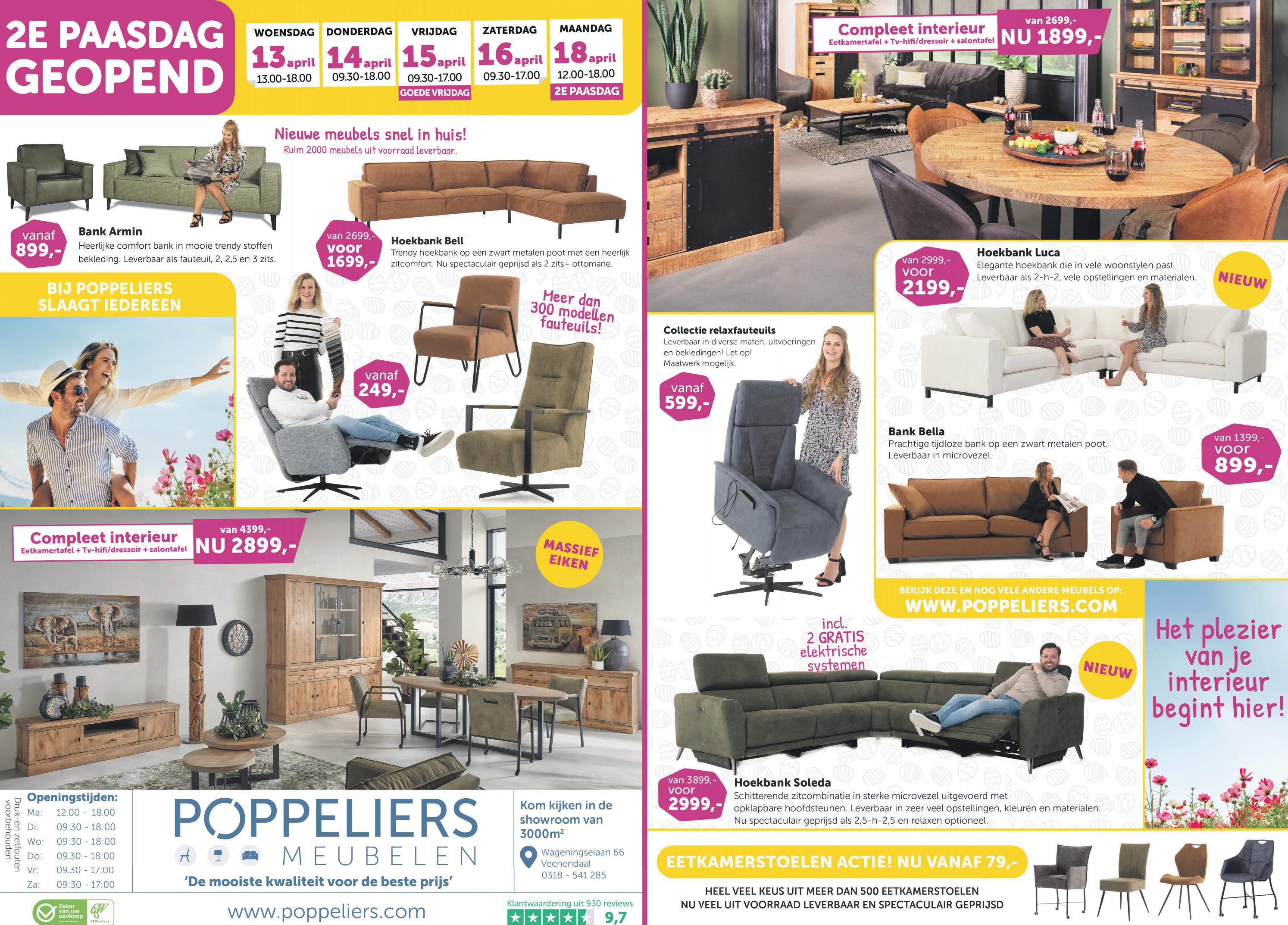 Folder of advertentie Poppeliers Meubelen week 15 by Media Solutions B ...