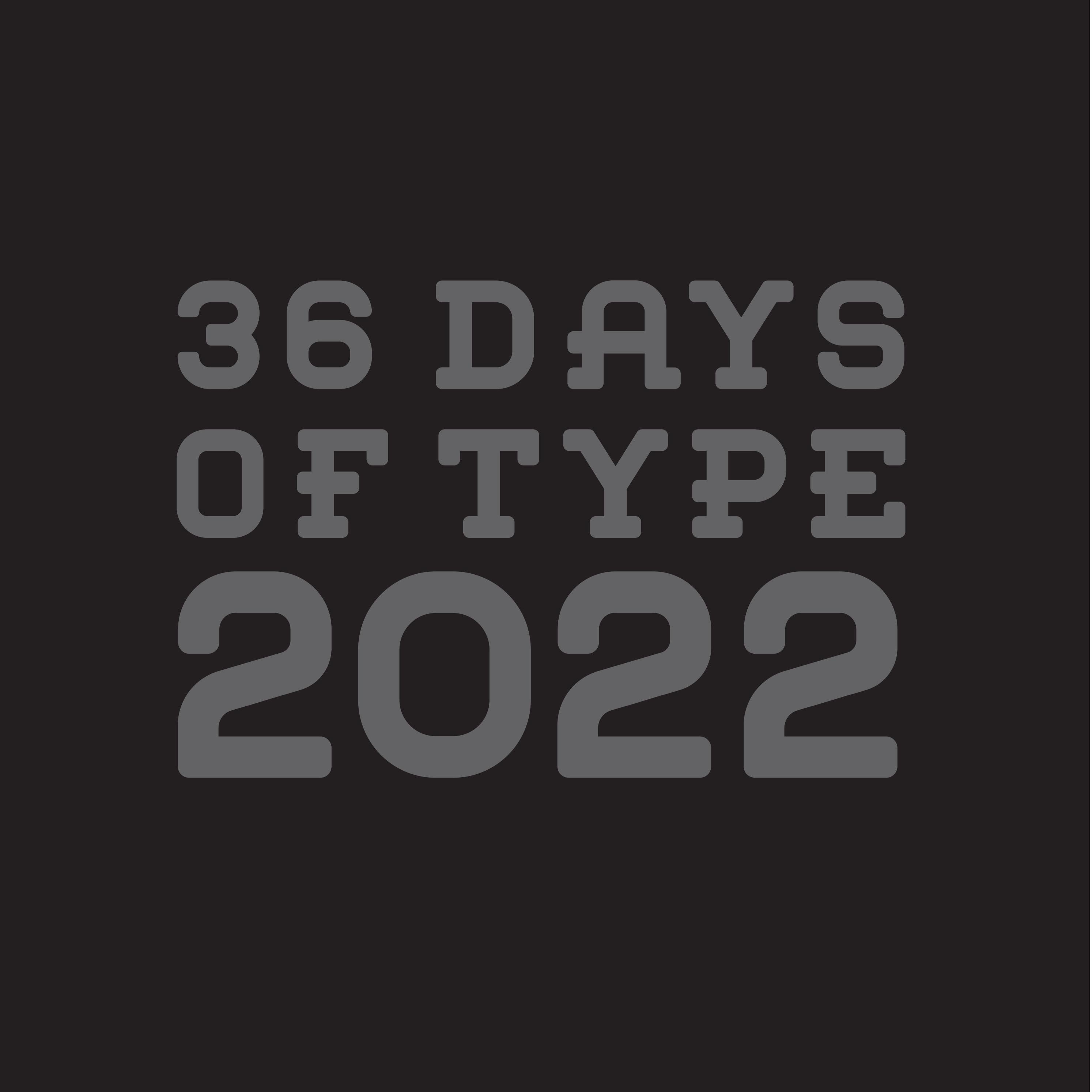 36 Days of Type 2022 by Daniel Pelavin - Issuu