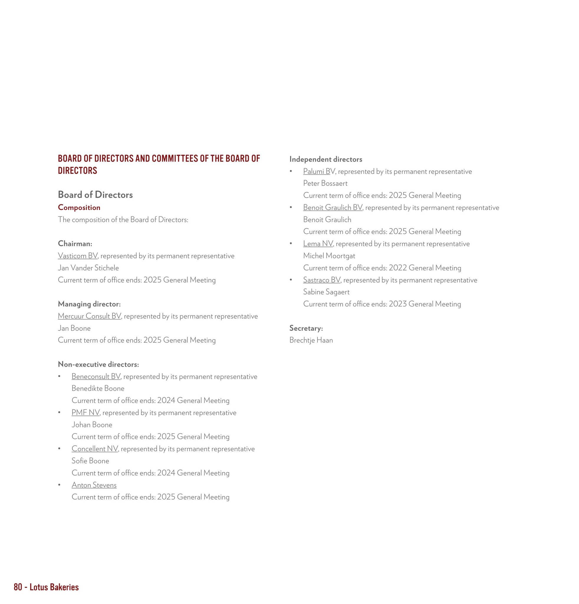 Lotus Bakeries Annual Report 2021 - ESG Compilation & GRI report by ...