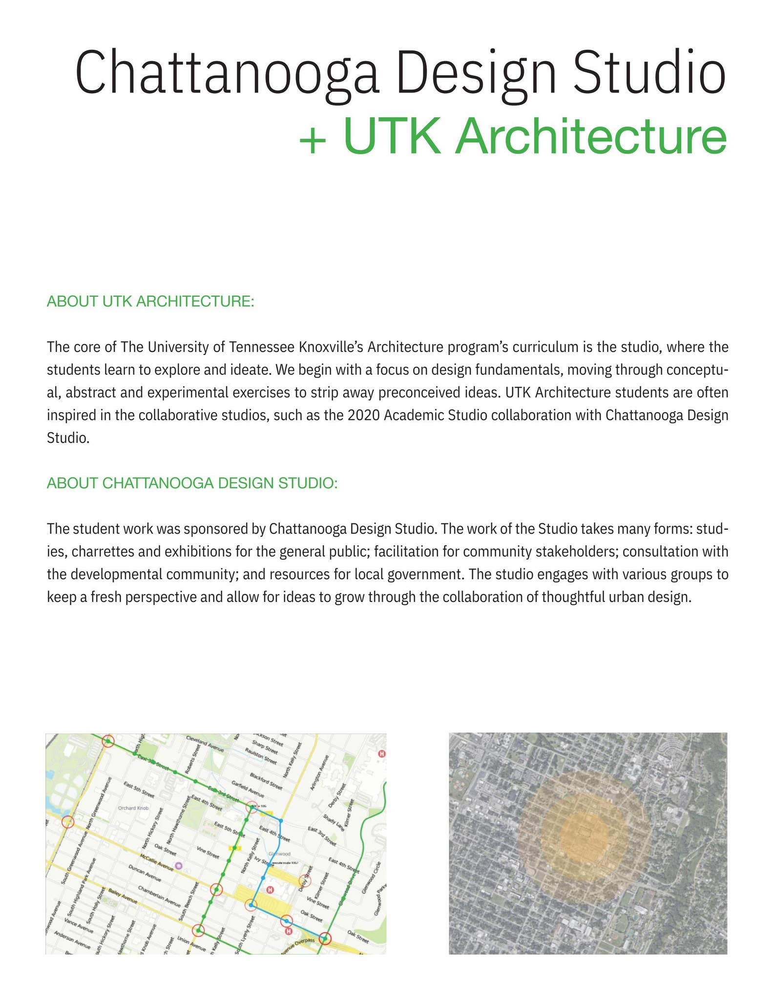 Fall 2020, UTK College of Architecture & Design Collaboration by ...