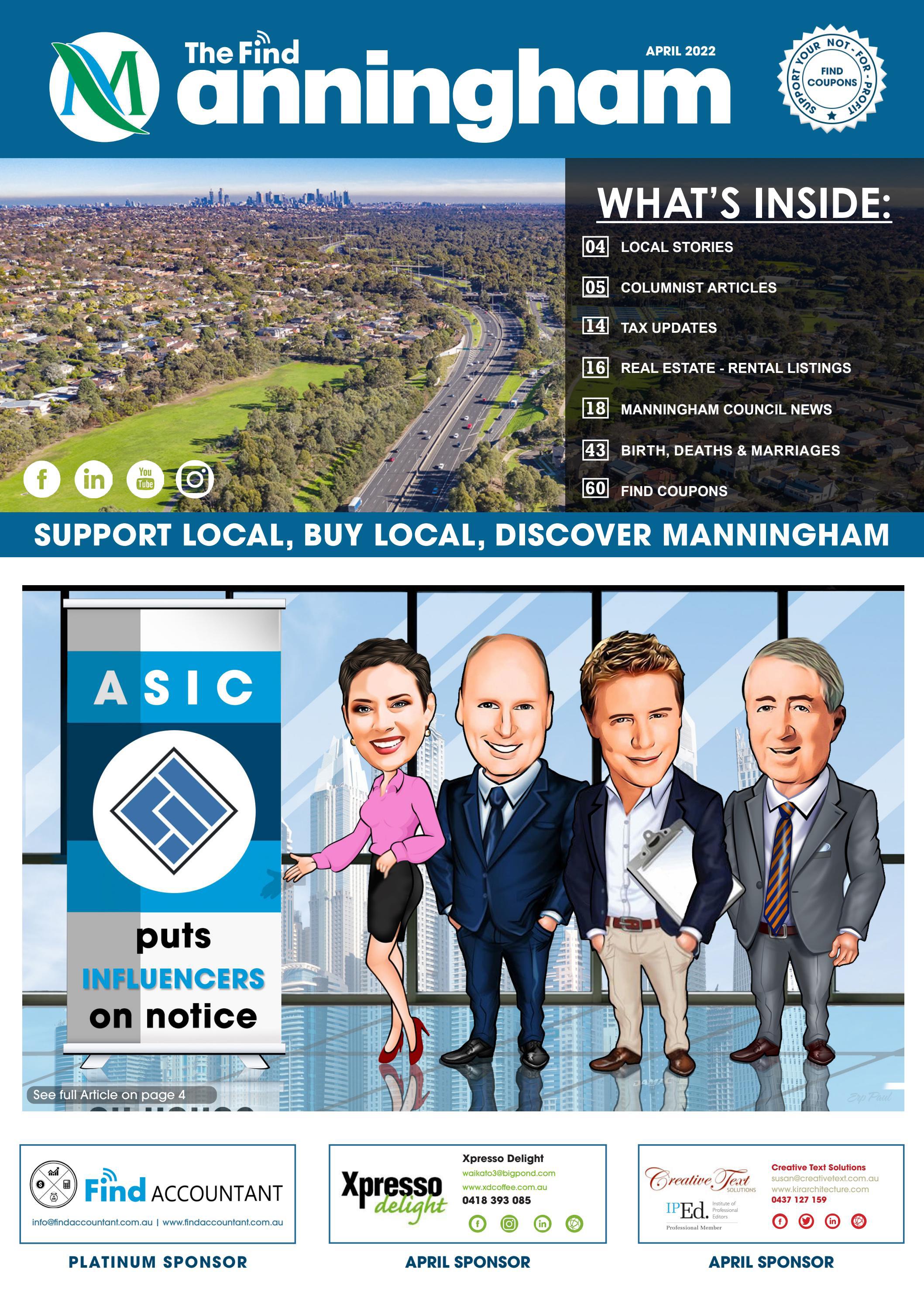 Find Manningham 2022 April Edition by Find - Issuu