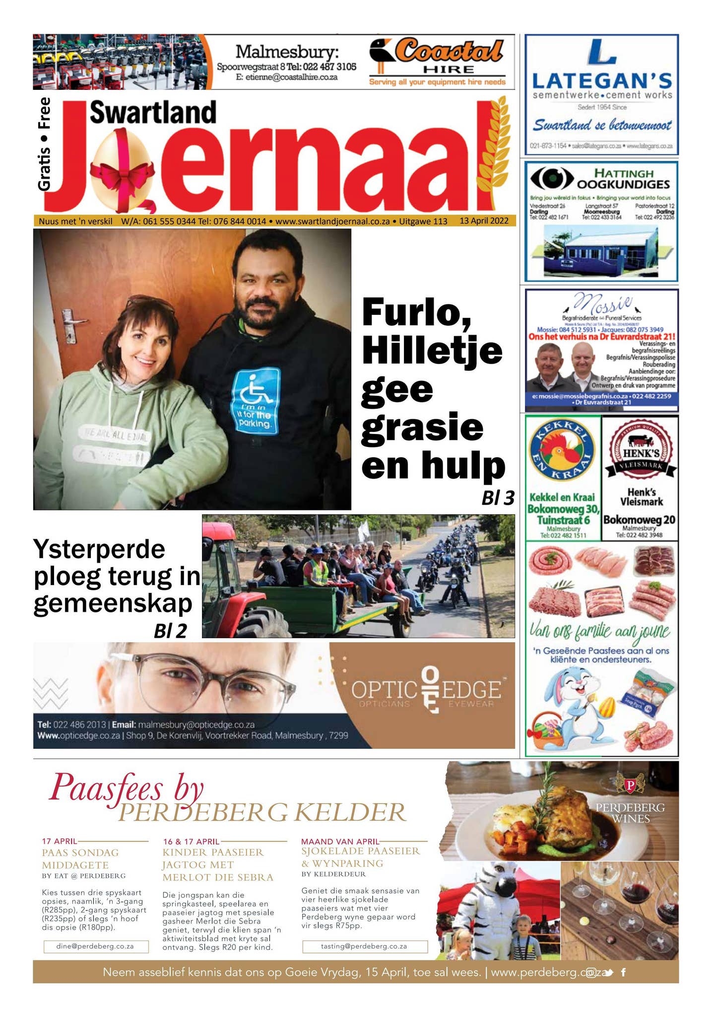 Swartland Joernaal Uitgawe 113 13 April 2021 by Swartland Joernaal - Issuu