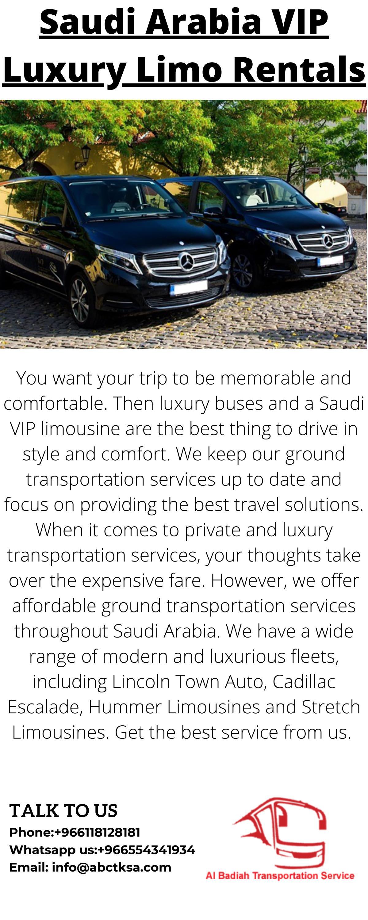 Saudi Arabia VIP Limo Rentals by saudicoaches - Issuu