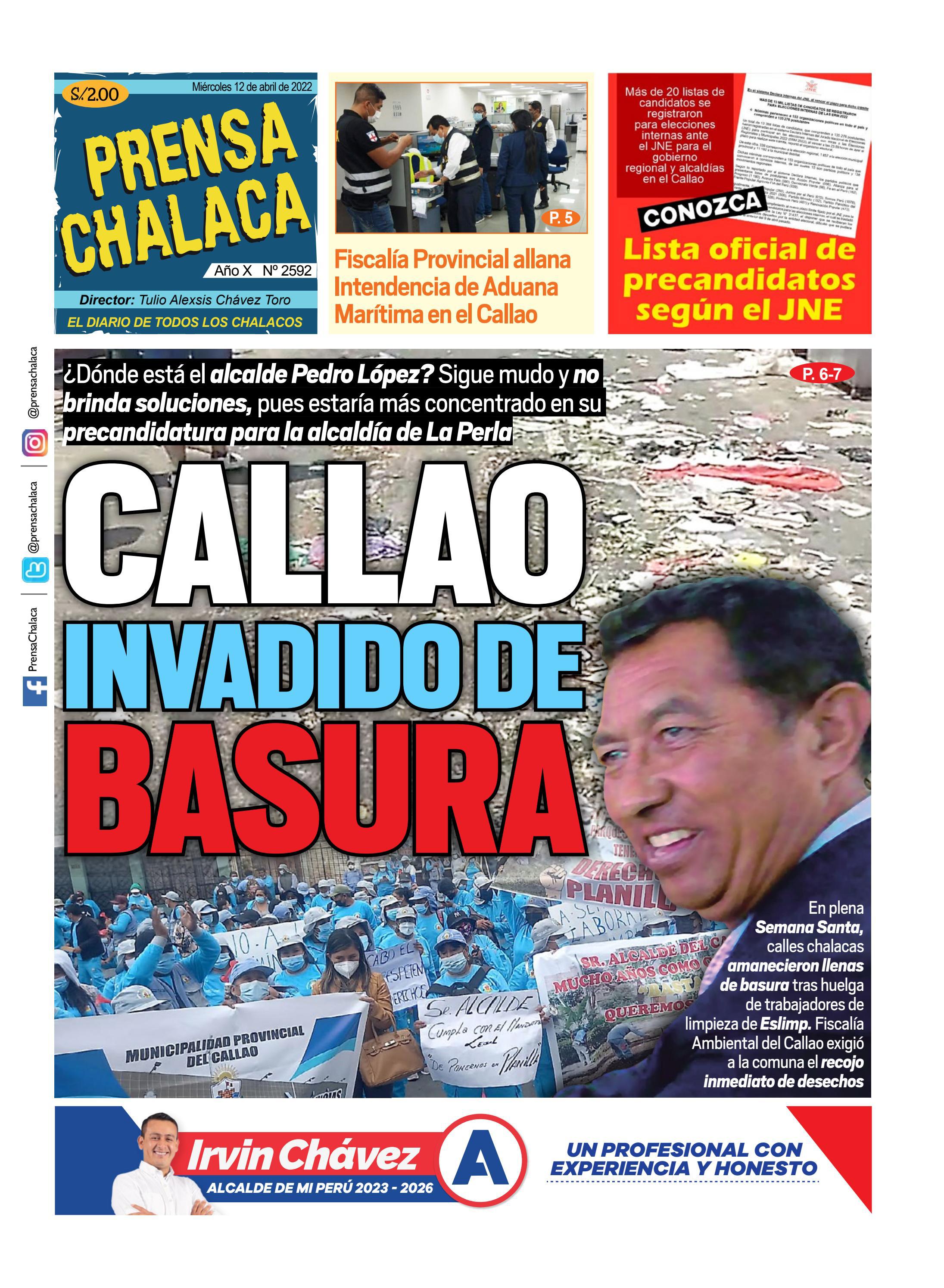 Prensa Chalaca (13-4-2022) - 2592 by Grupo de Comunicaciones Así SAC ...