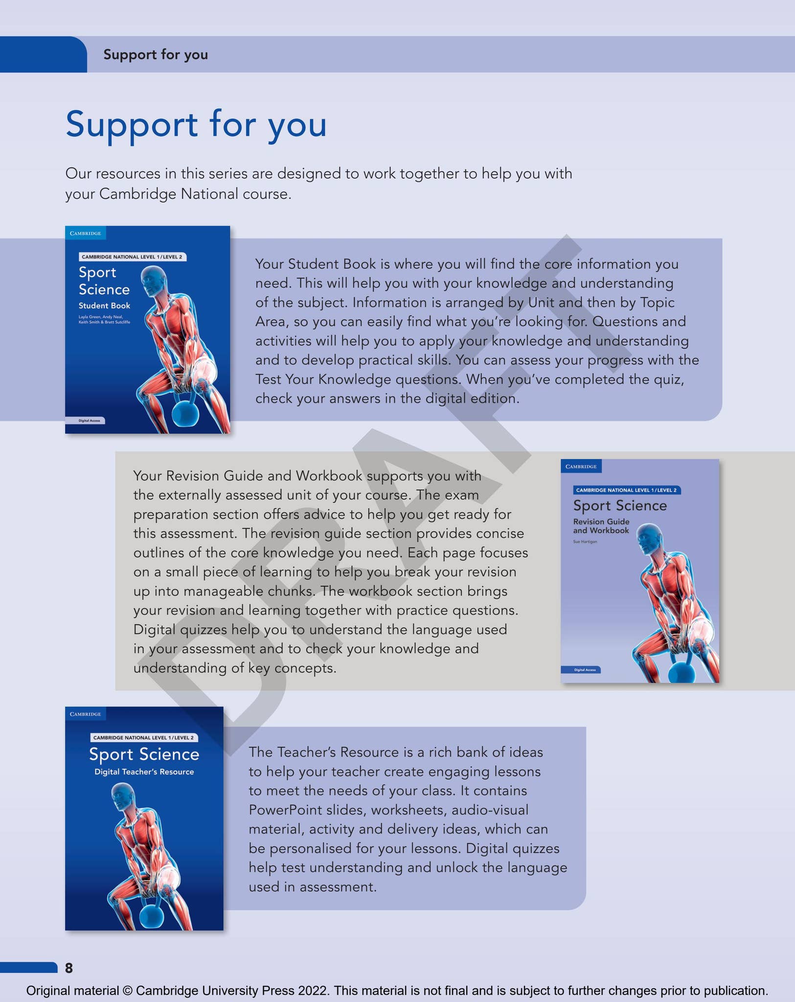 Cambridge National in Sport Science by Cambridge International ...