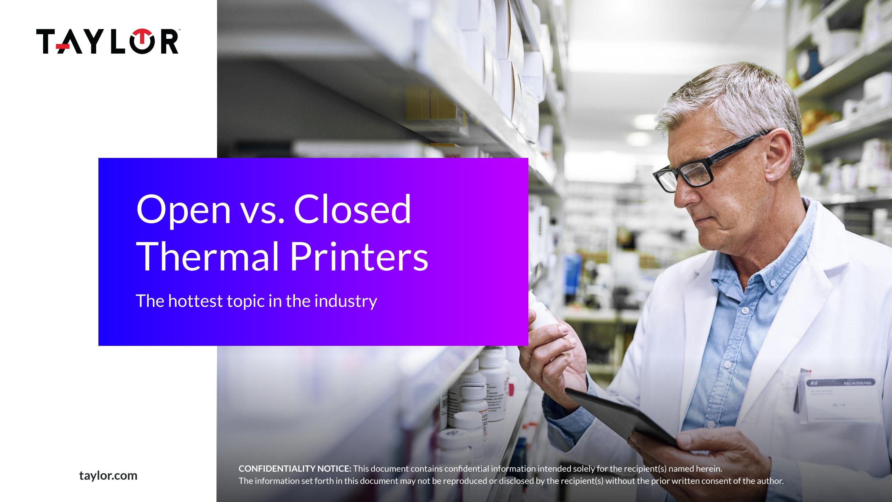Open vs. Closed Thermal Printers by Taylor - Issuu