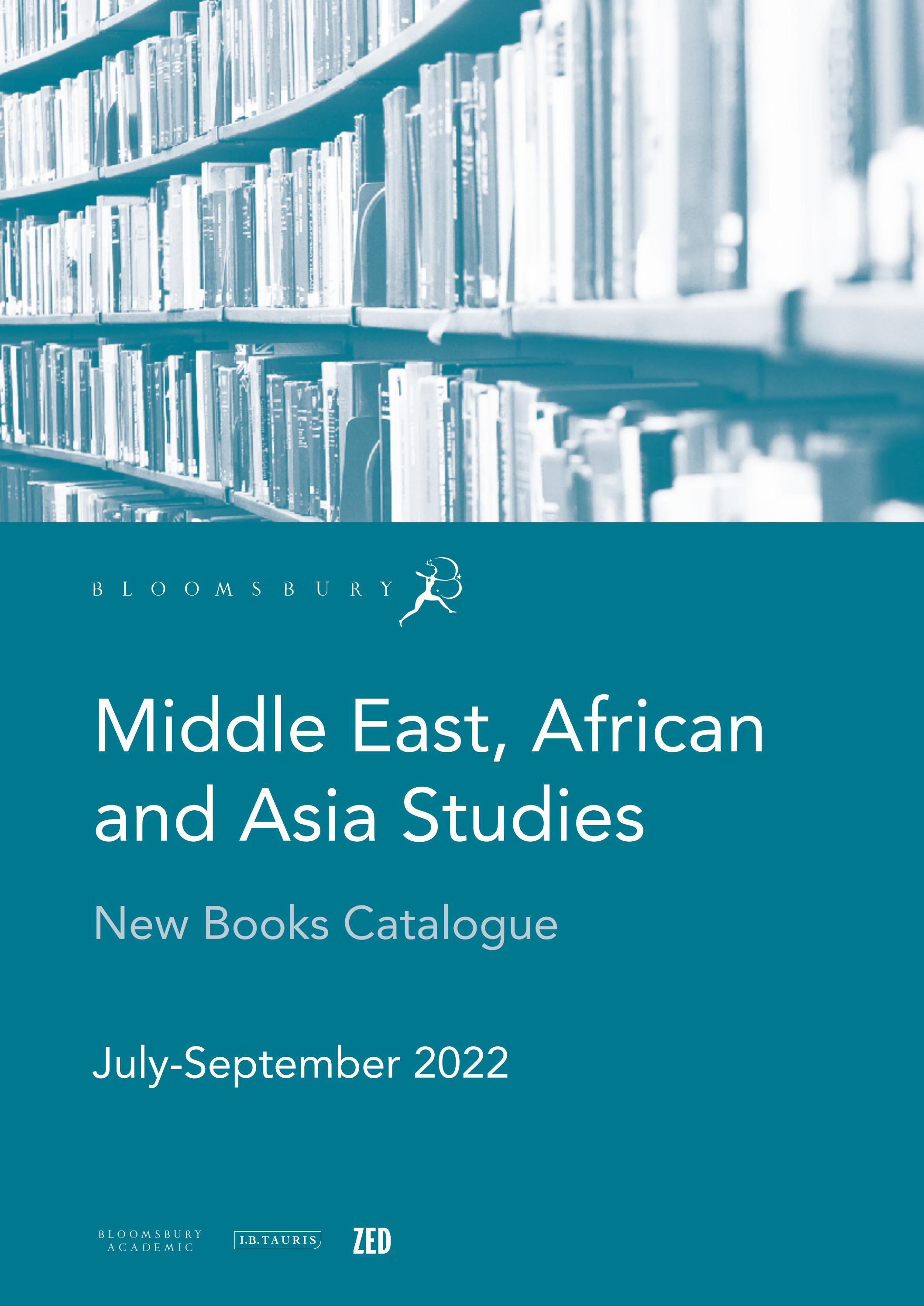 Middle East, African and Asia Studies New Books Catalogue July ...