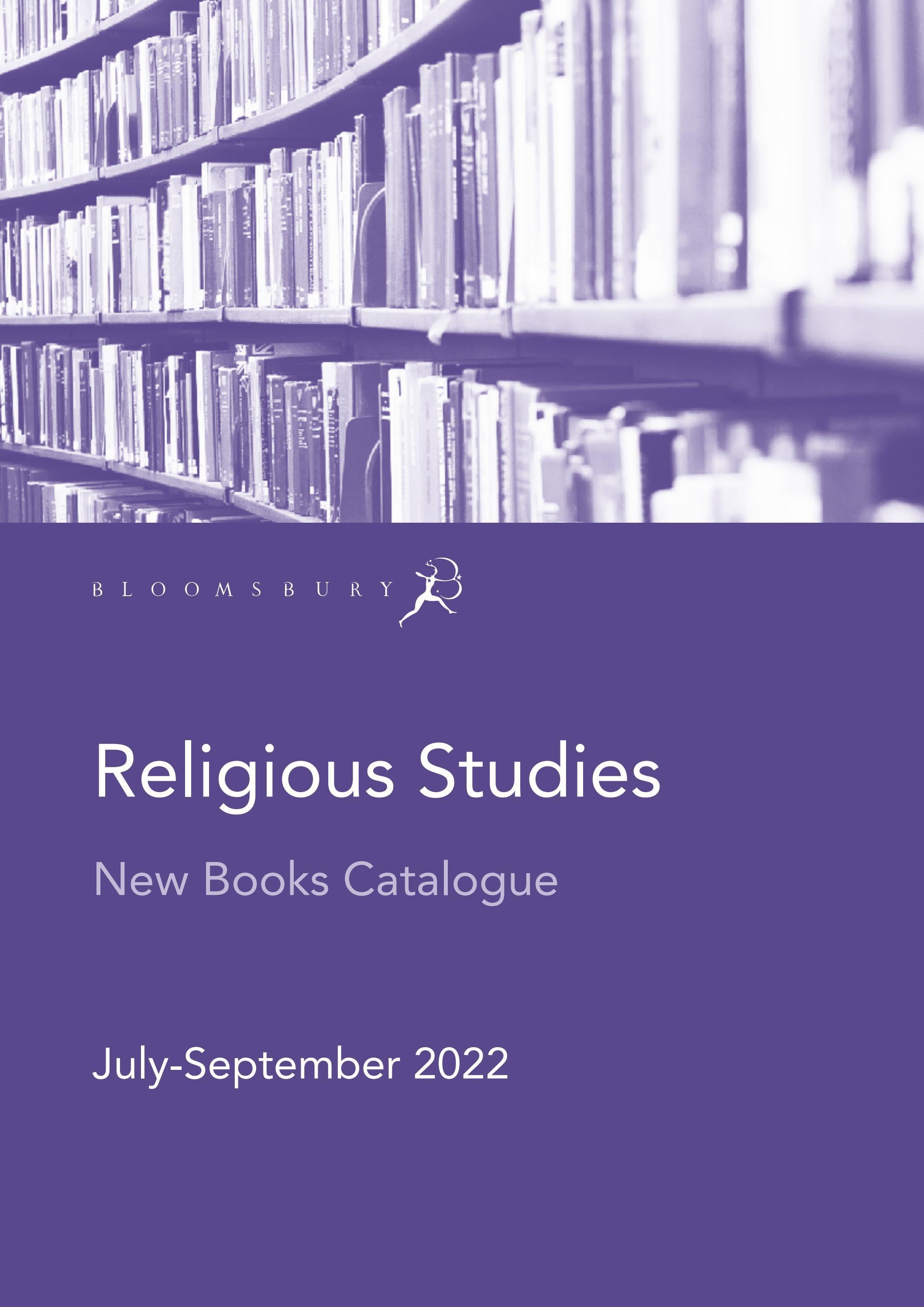 Religious Studies New Books Catalogue July-September 2022 by Bloomsbury ...