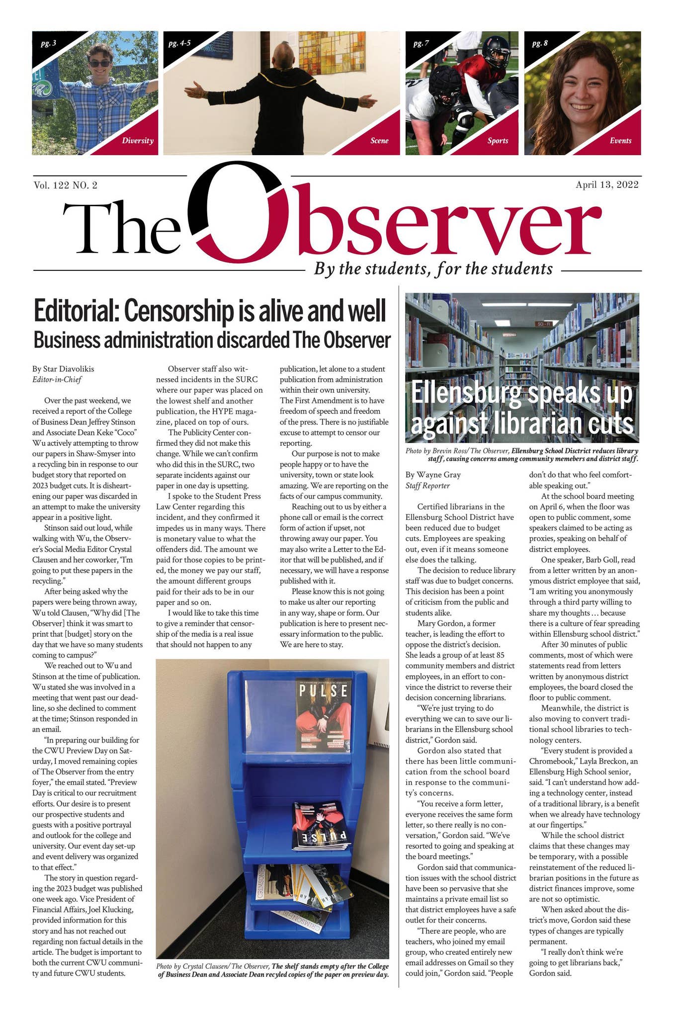 The Observer, Spring 2022 - Issue 2 by CWU Observer - Issuu