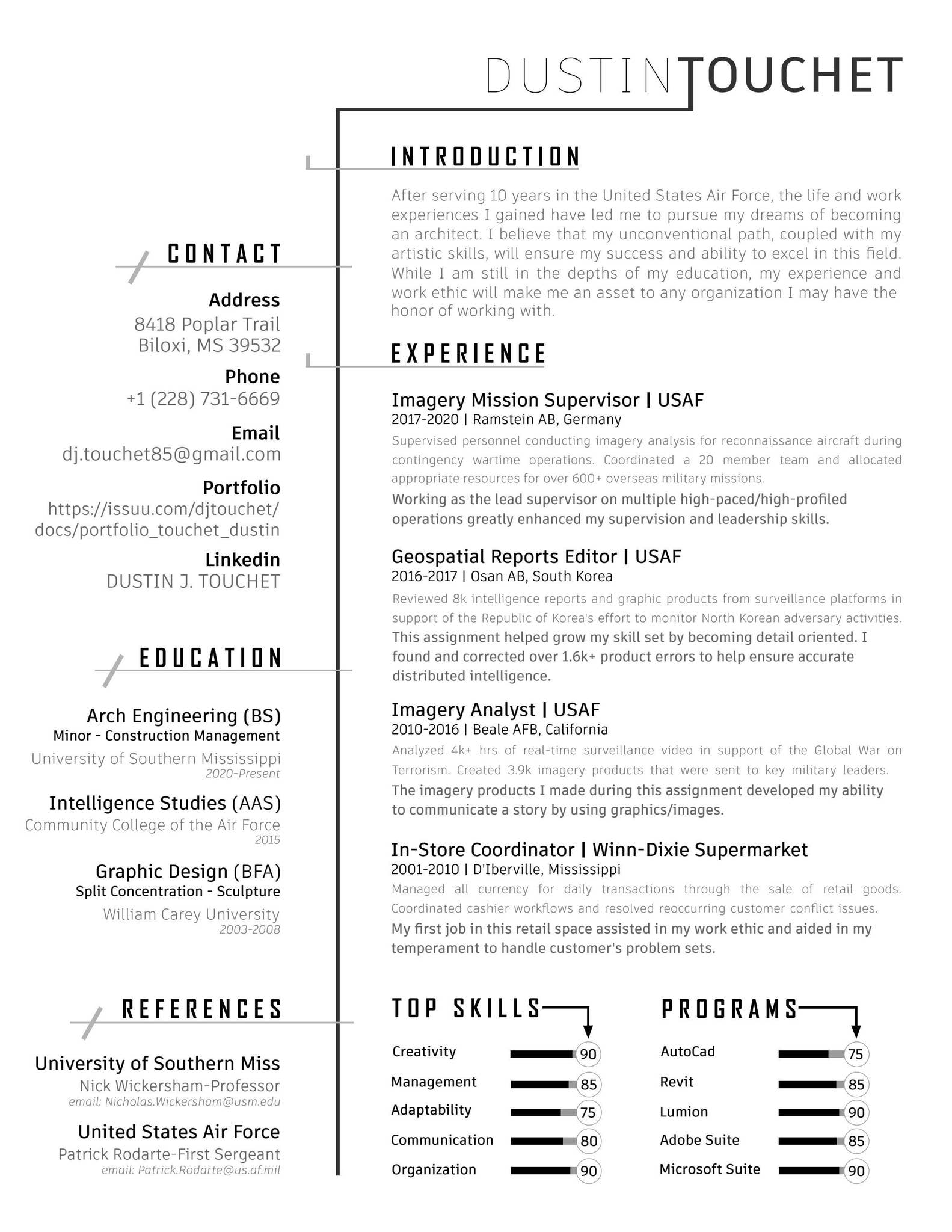 Resume_Touchet, Dustin by Dustin Touchet - Issuu