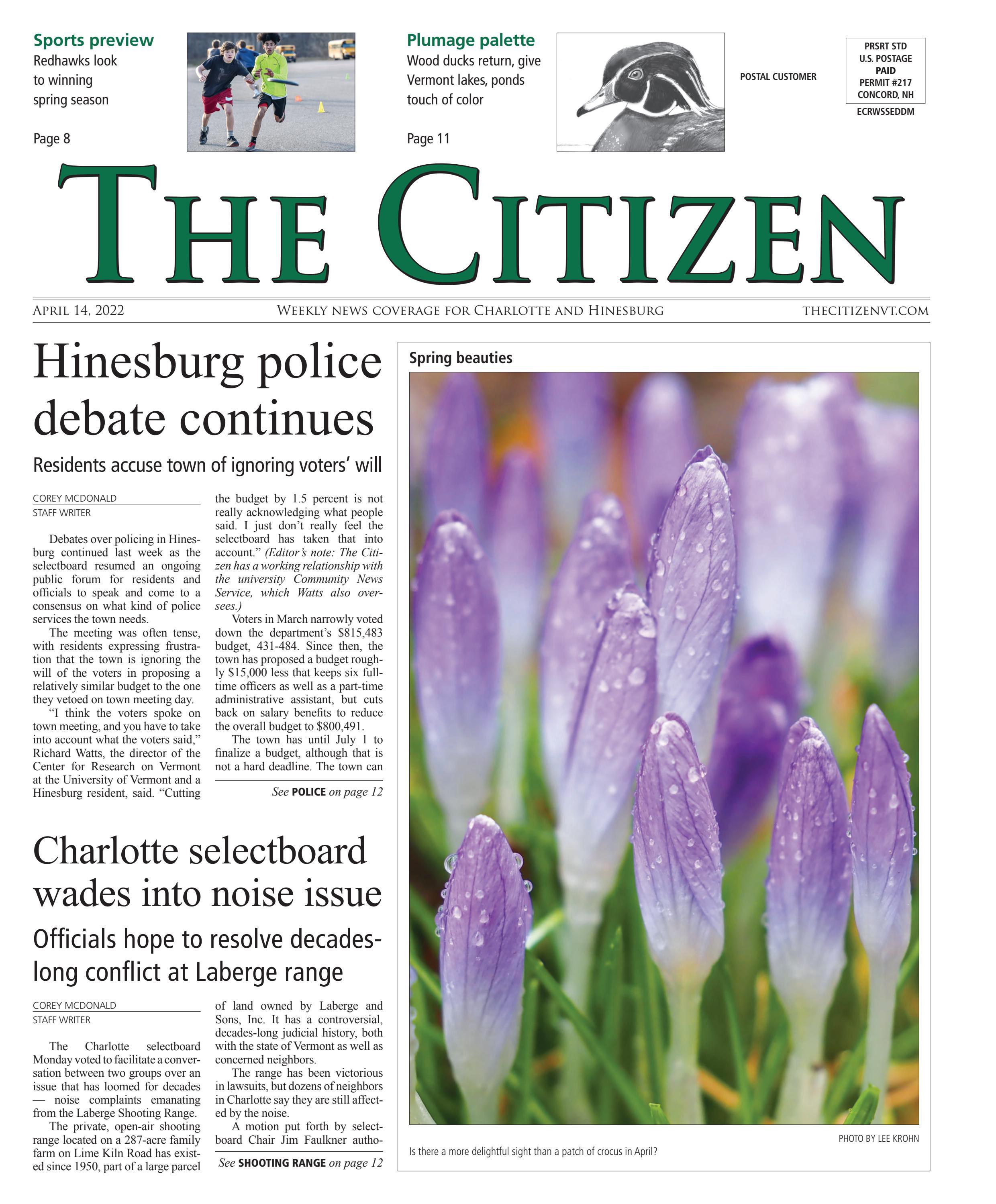 The Citizen - 04-14-22 by Vermont Community Newspaper Group - Issuu