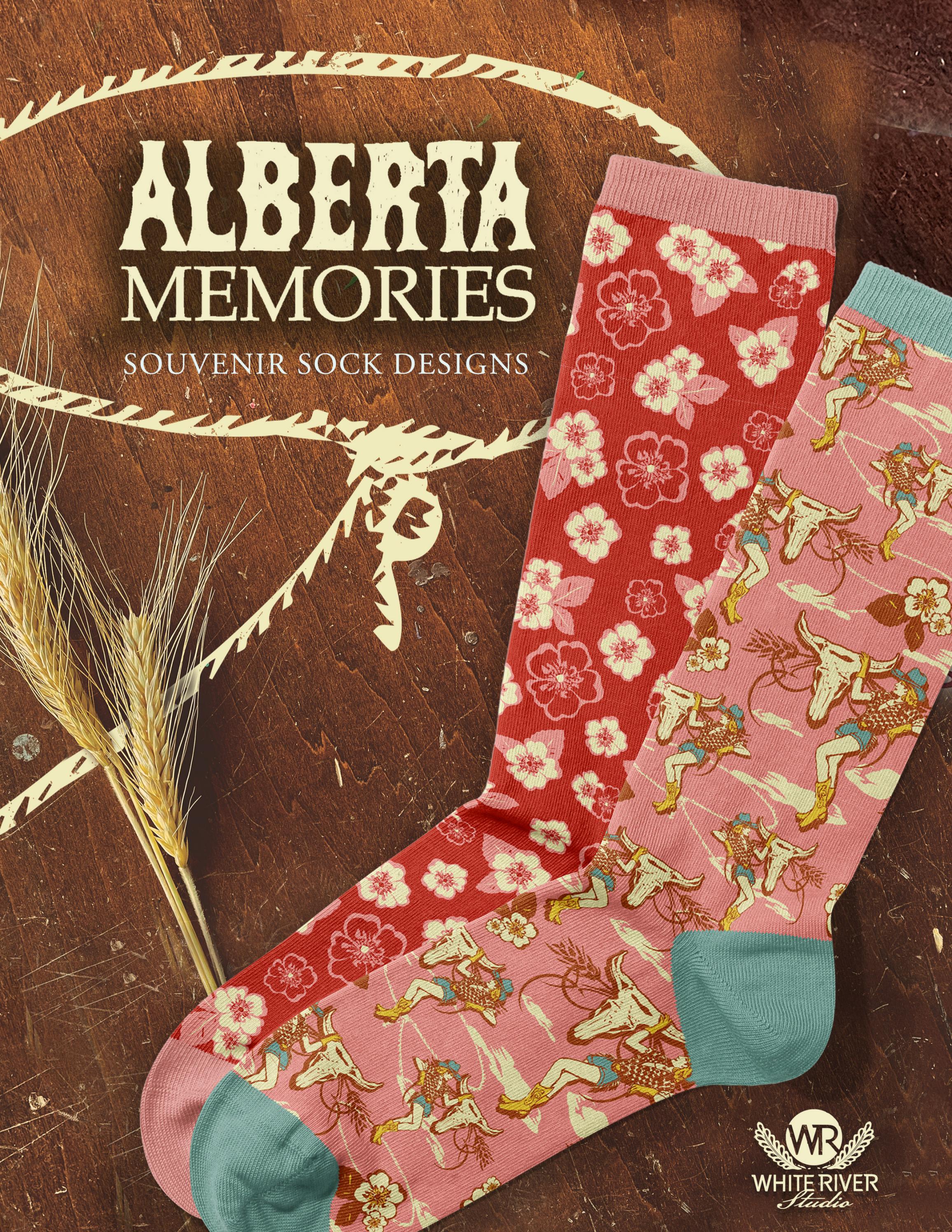 Alberta Memories • Souvenir Socks by whiteriverartstudio - Issuu