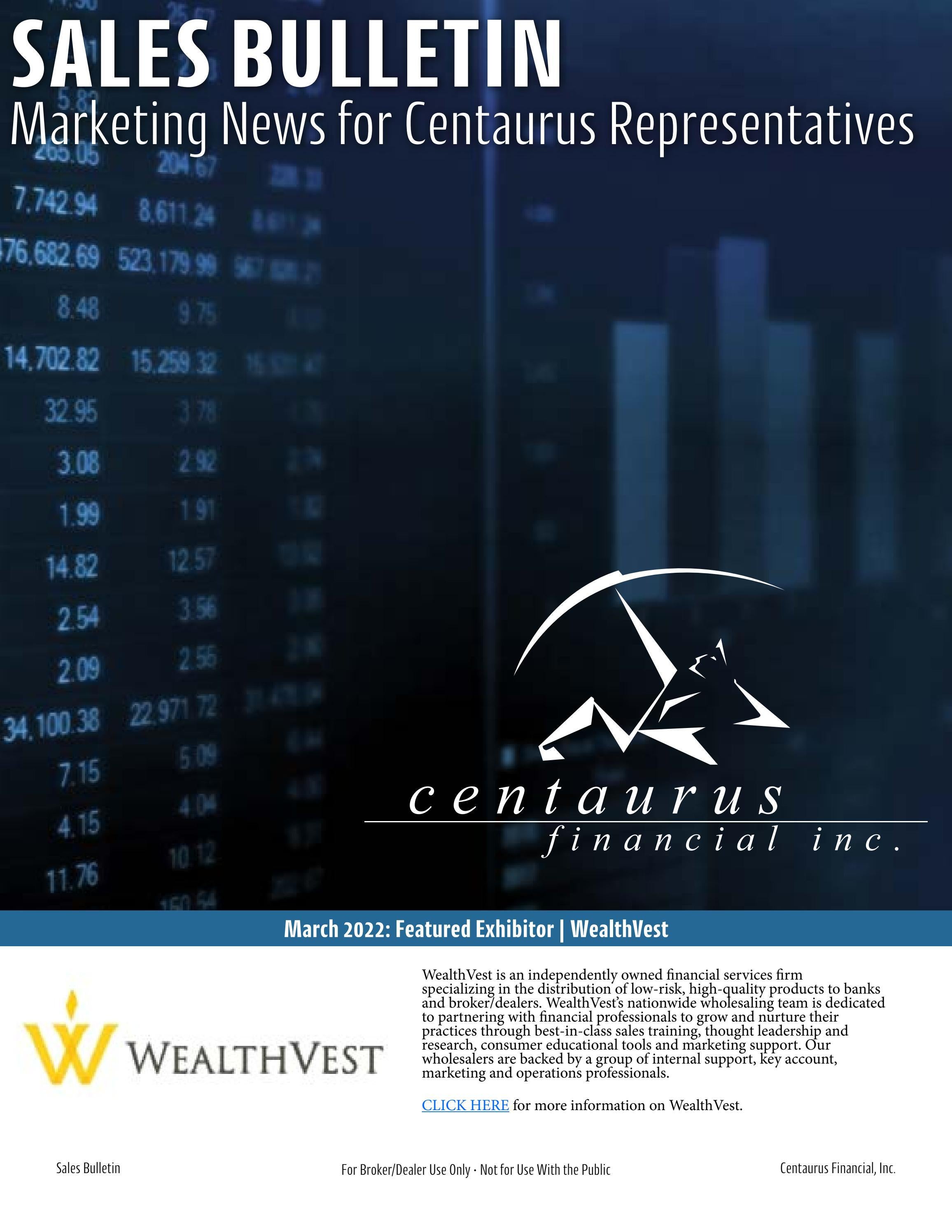 March 2022 - Sales Bulletin by Centaurus Financial, Inc. - Issuu