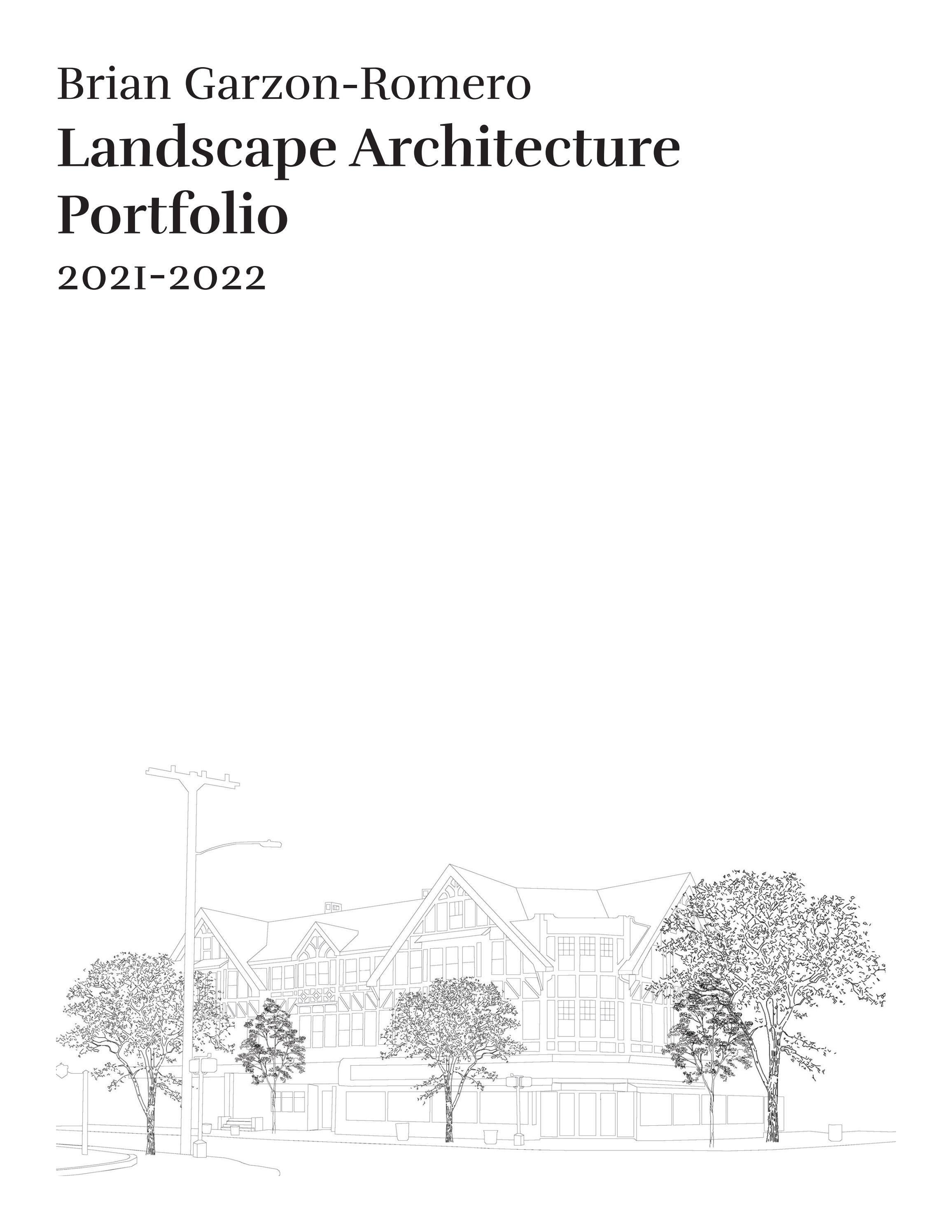 Landscape Architecture Portfolio | Junior Year by Brian - Issuu
