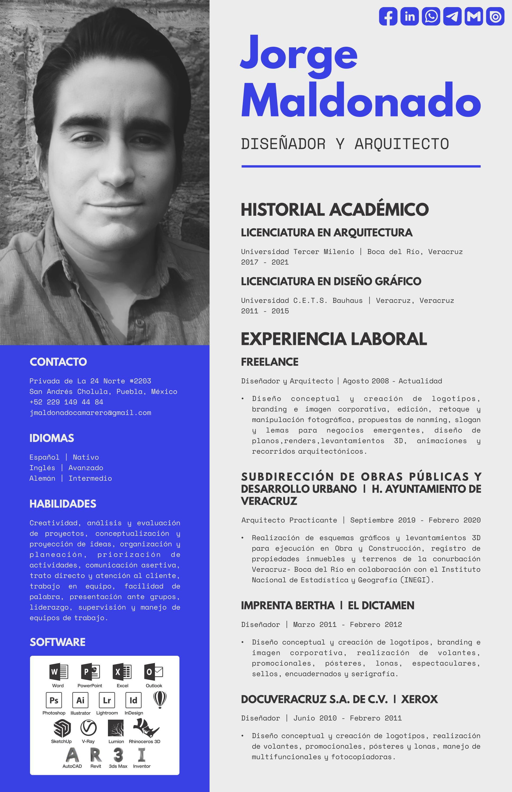 JORGE MALDONADO | CURRICULUM VITAE by Jorge Maldonado - Issuu