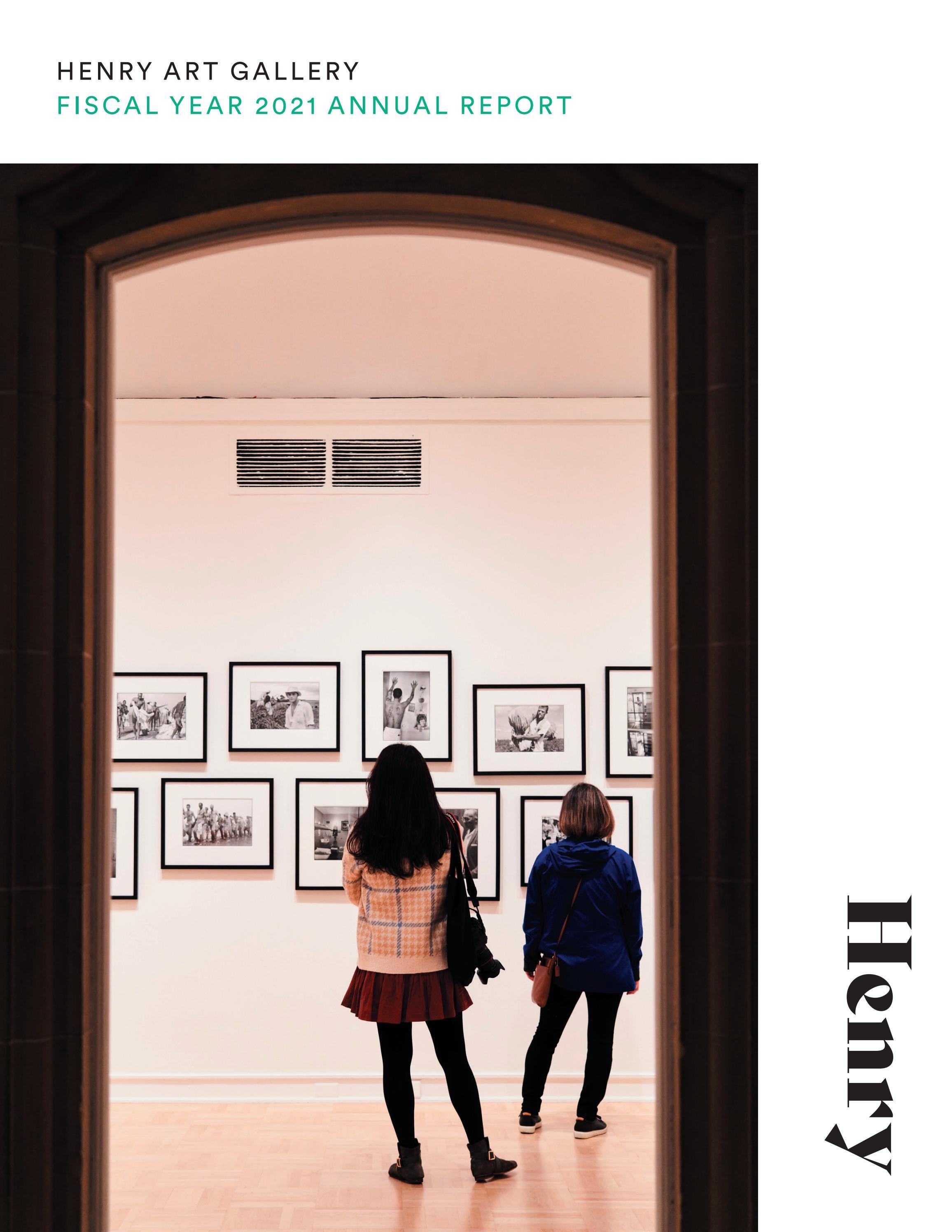 FY21 Henry Art Gallery Annual Report by Henry Art Gallery - Issuu