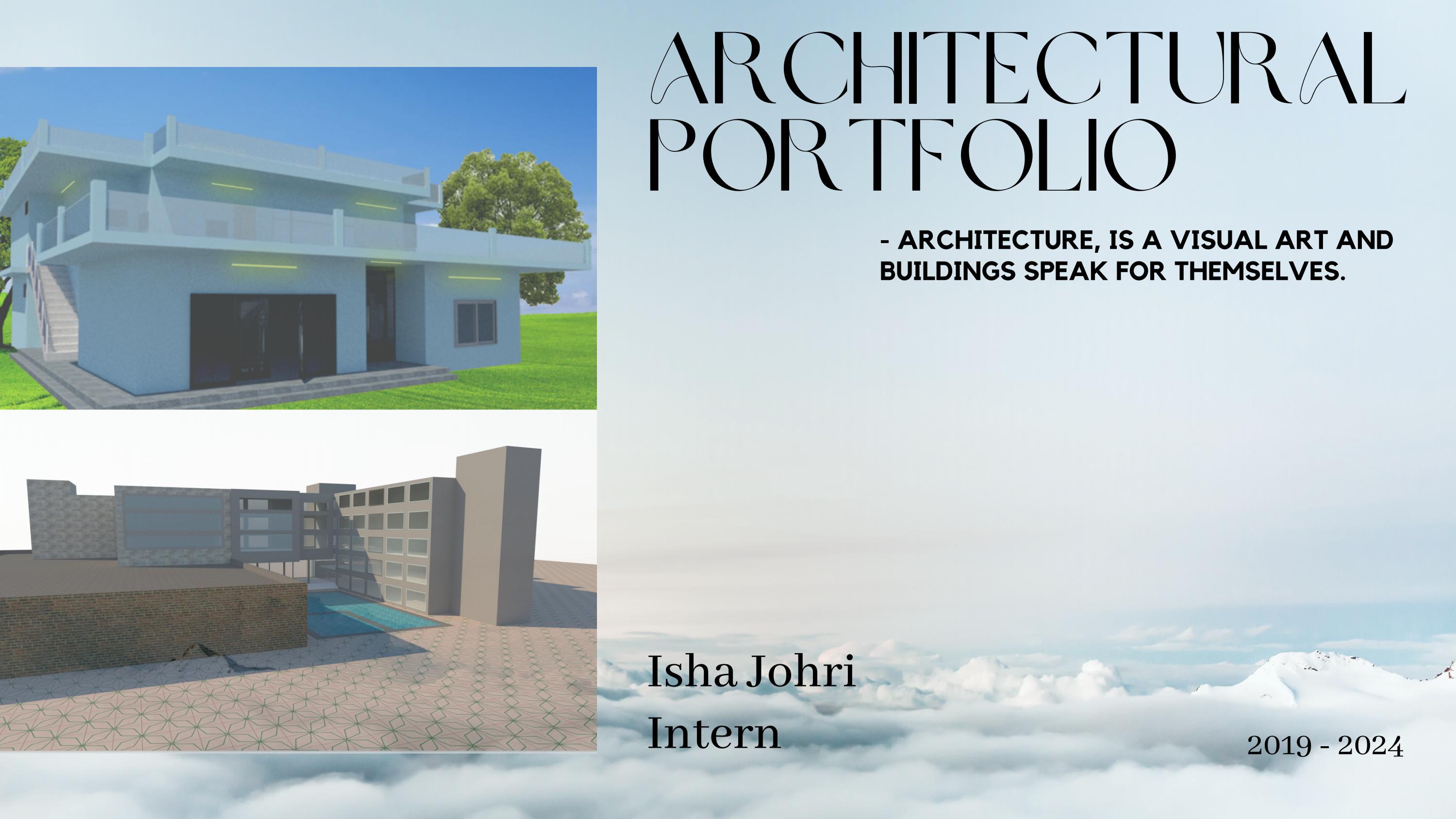 Architecture student portfolio for internship by Isha Johri - Issuu