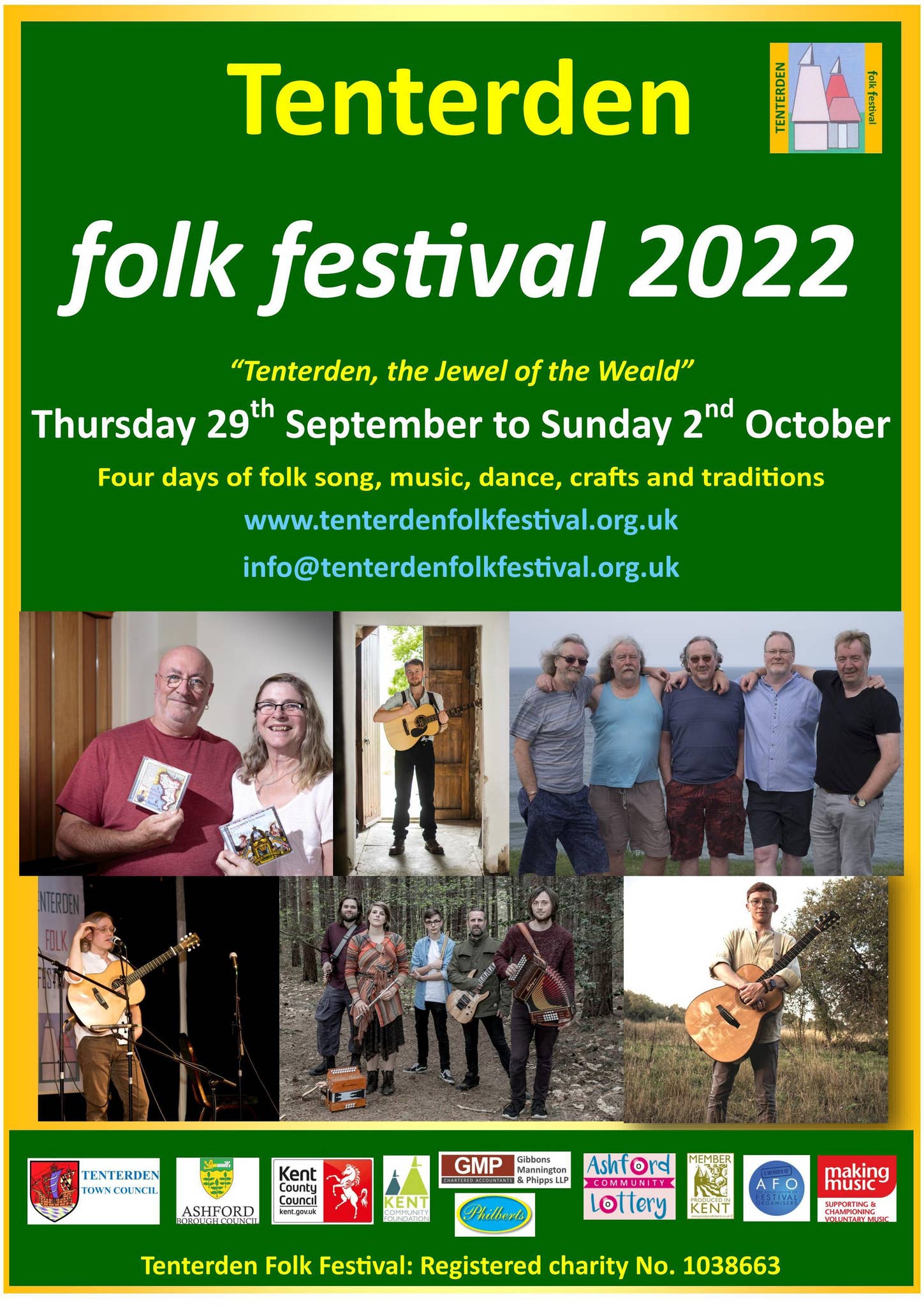 Tenterden Folk Festival 2022 poster by Tenterden Folk Festival, Around ...