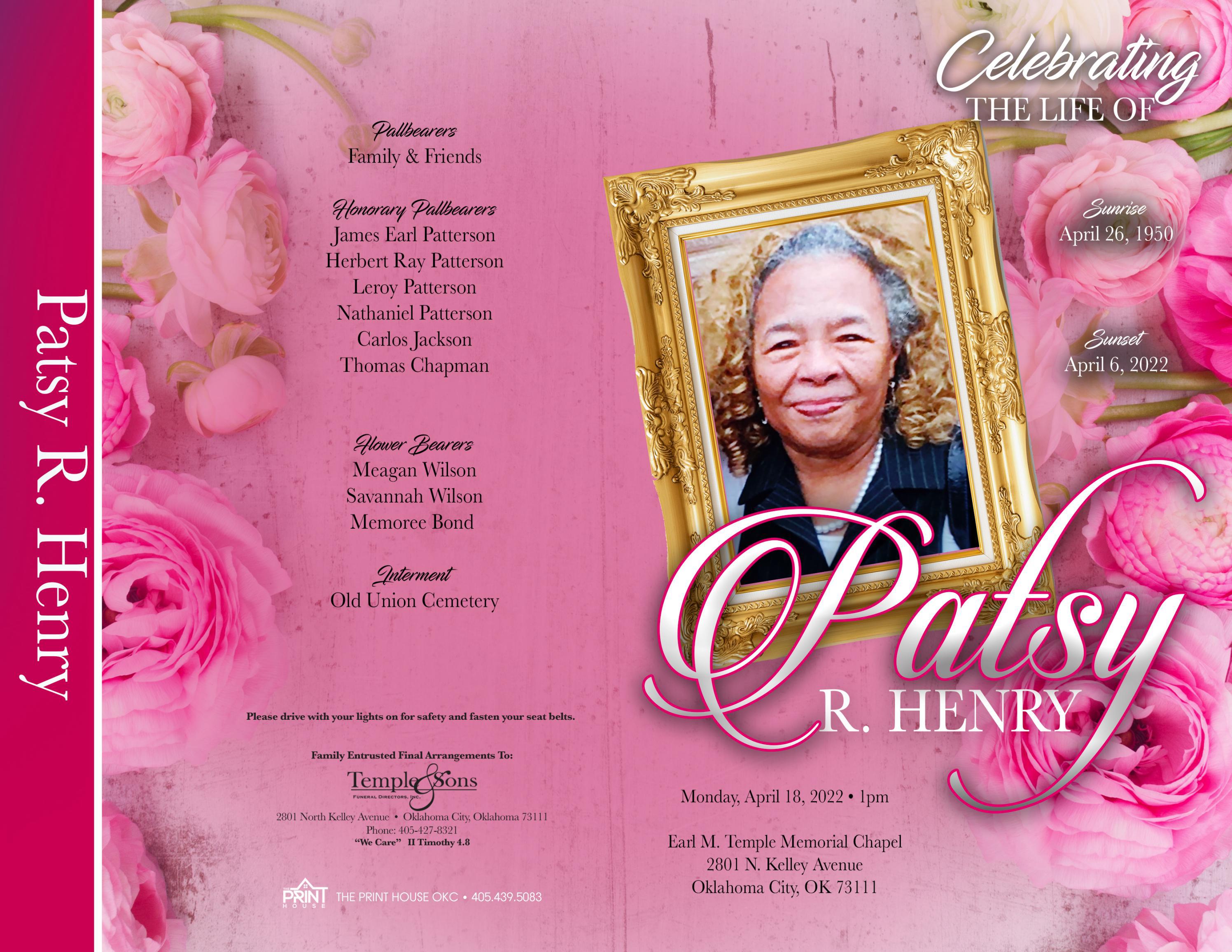 Patsy Henry Program by The Print House - Issuu