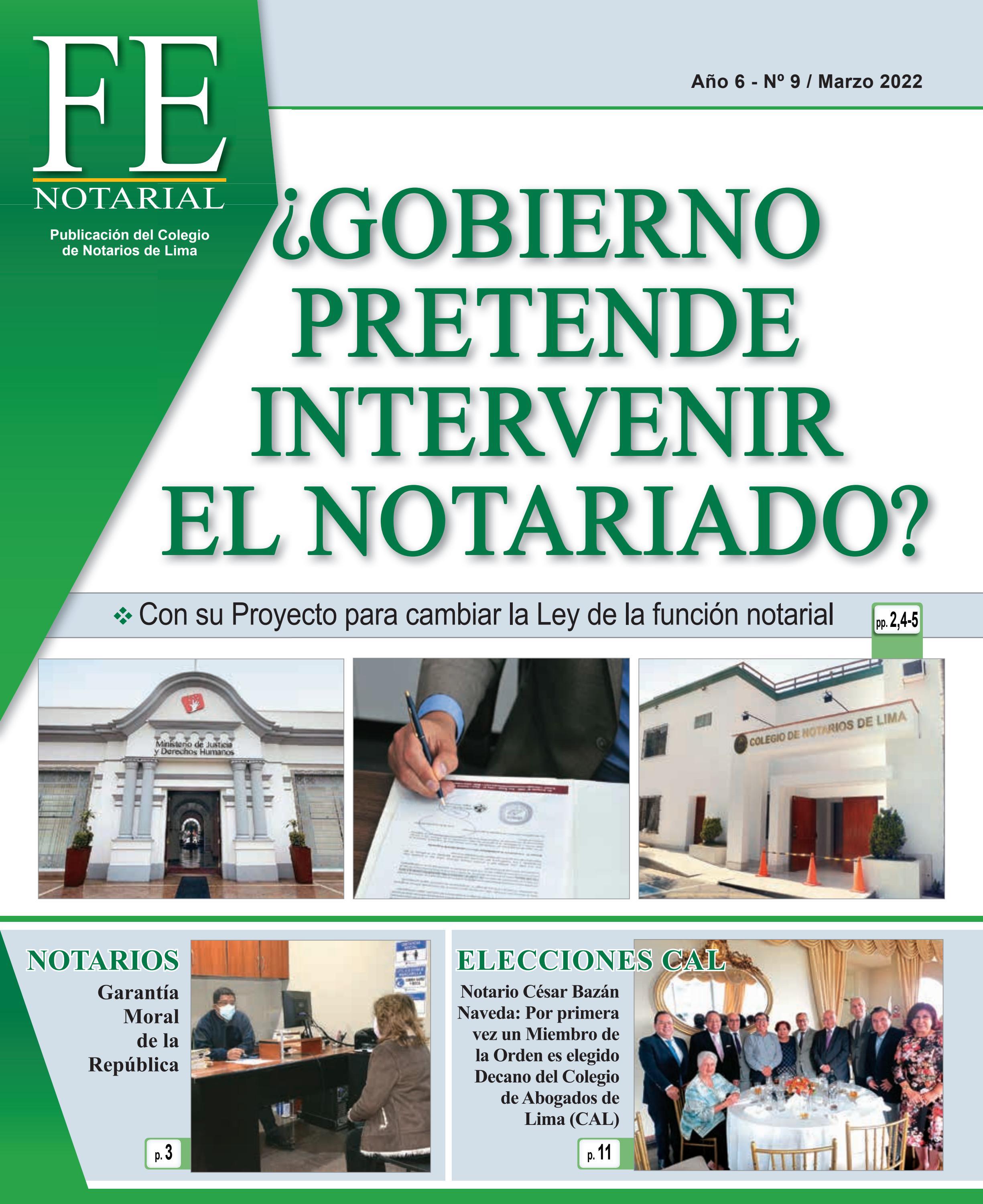 Revista Fe Notarial Nº 9 by Colegio de Notarios de Lima - Issuu